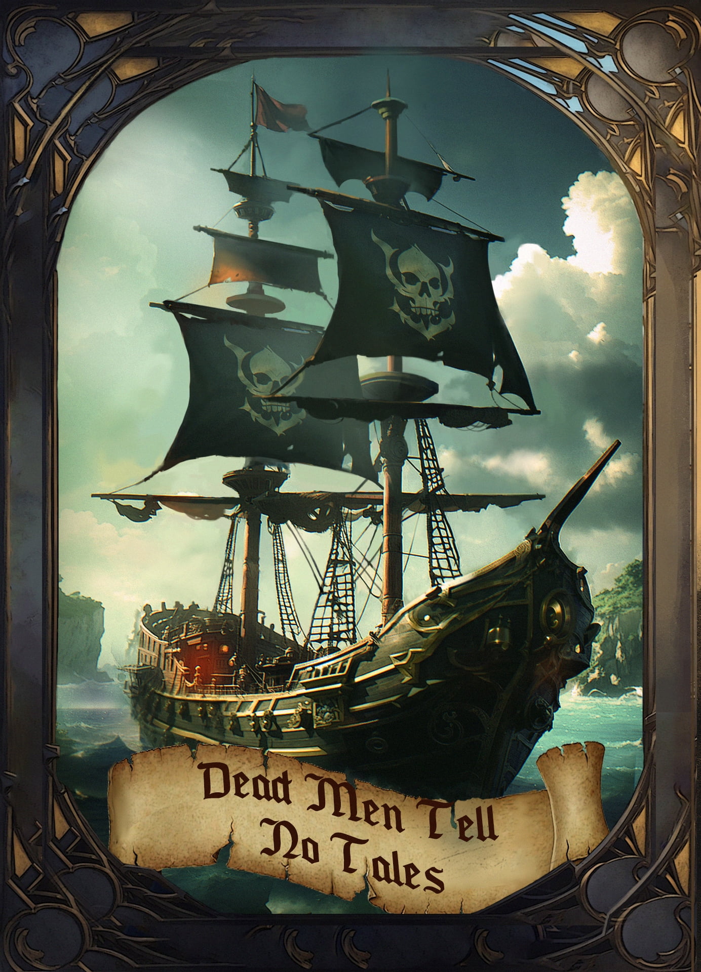 Hennessey Games Dead Men Tell No Tales, Pirate Rummy Strategy Card Game ...