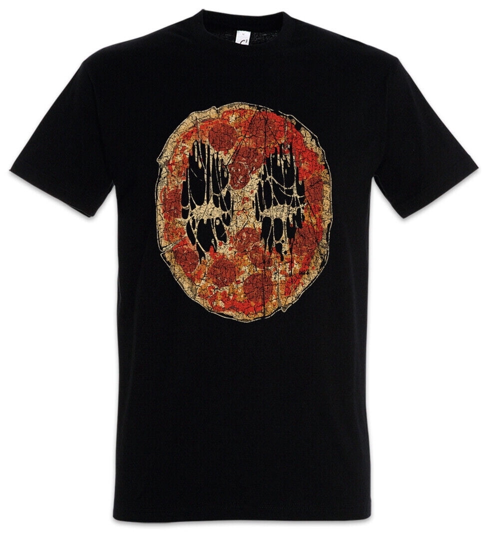 Dead Pizza Face T-Shirt Fun Maker Pizzeria Food Deadpool Symbol Sign ...