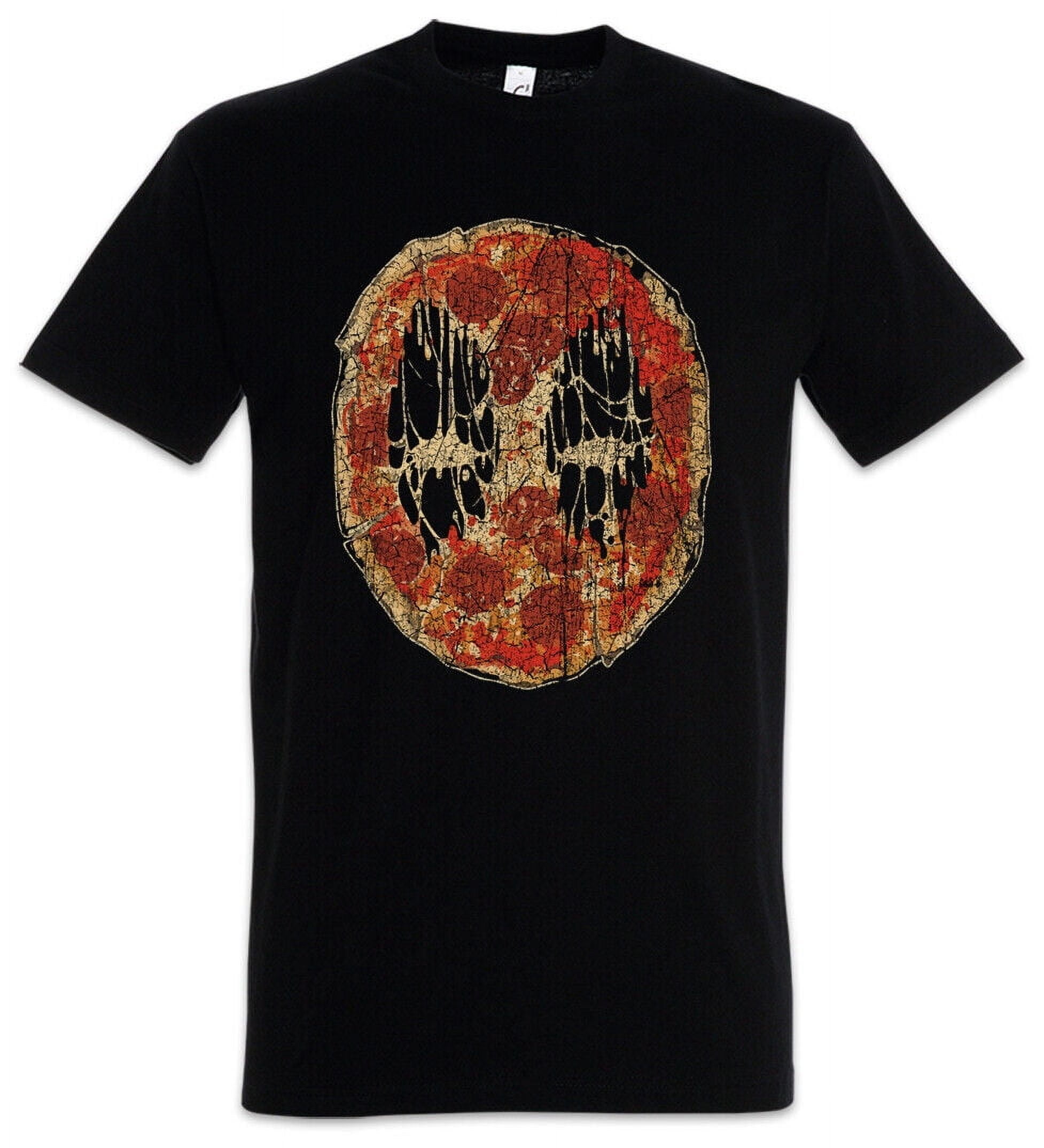Dead Pizza Face T-Shirt Fun Maker Pizzeria Food Deadpool Symbol Sign ...