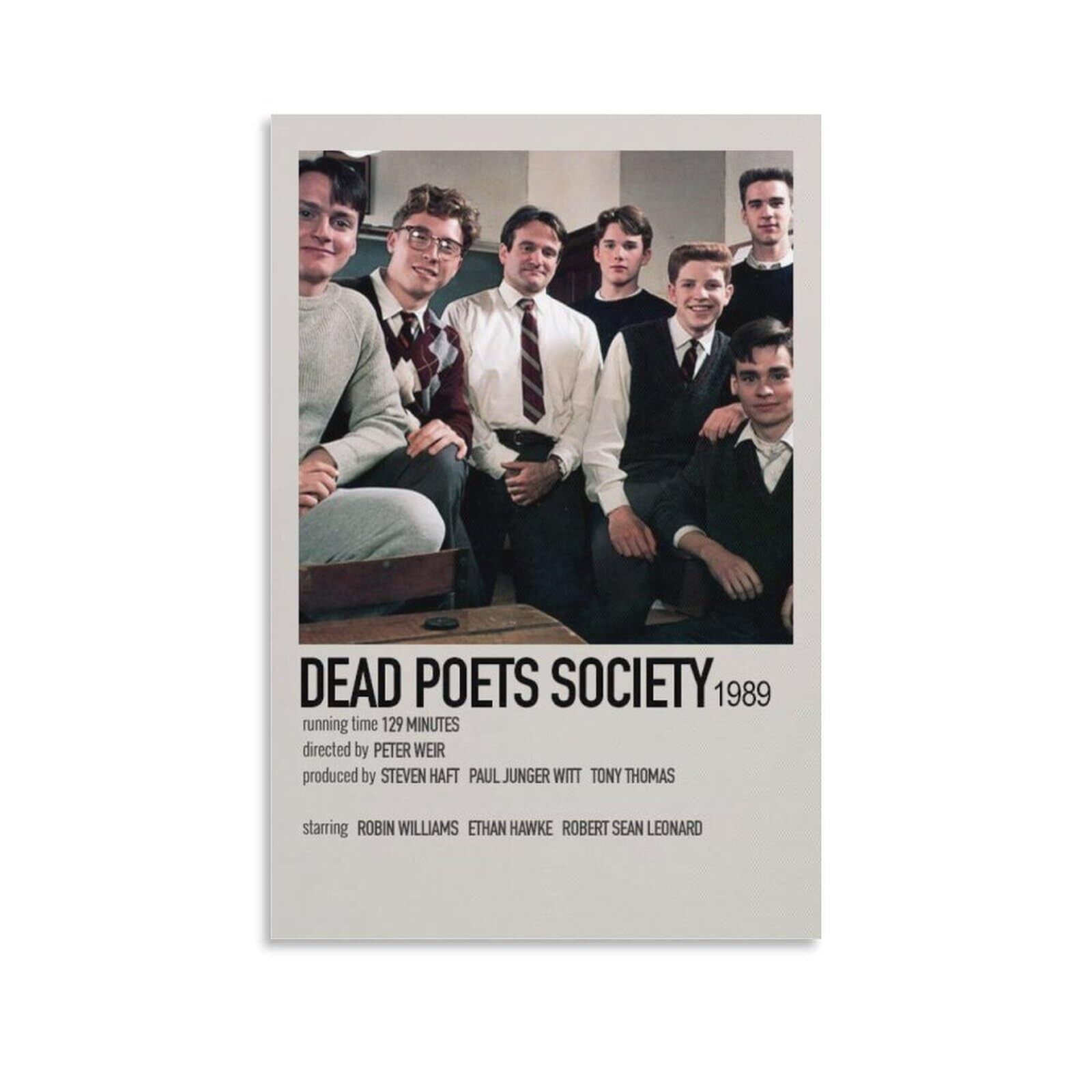 Dead Poets Society Movie Poster (9) Canvas Poster Wall Art Picture ...