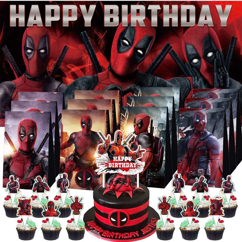 Dead Pool Deadpool Treat Bags Candy Decorations Party Favor Supplies ...