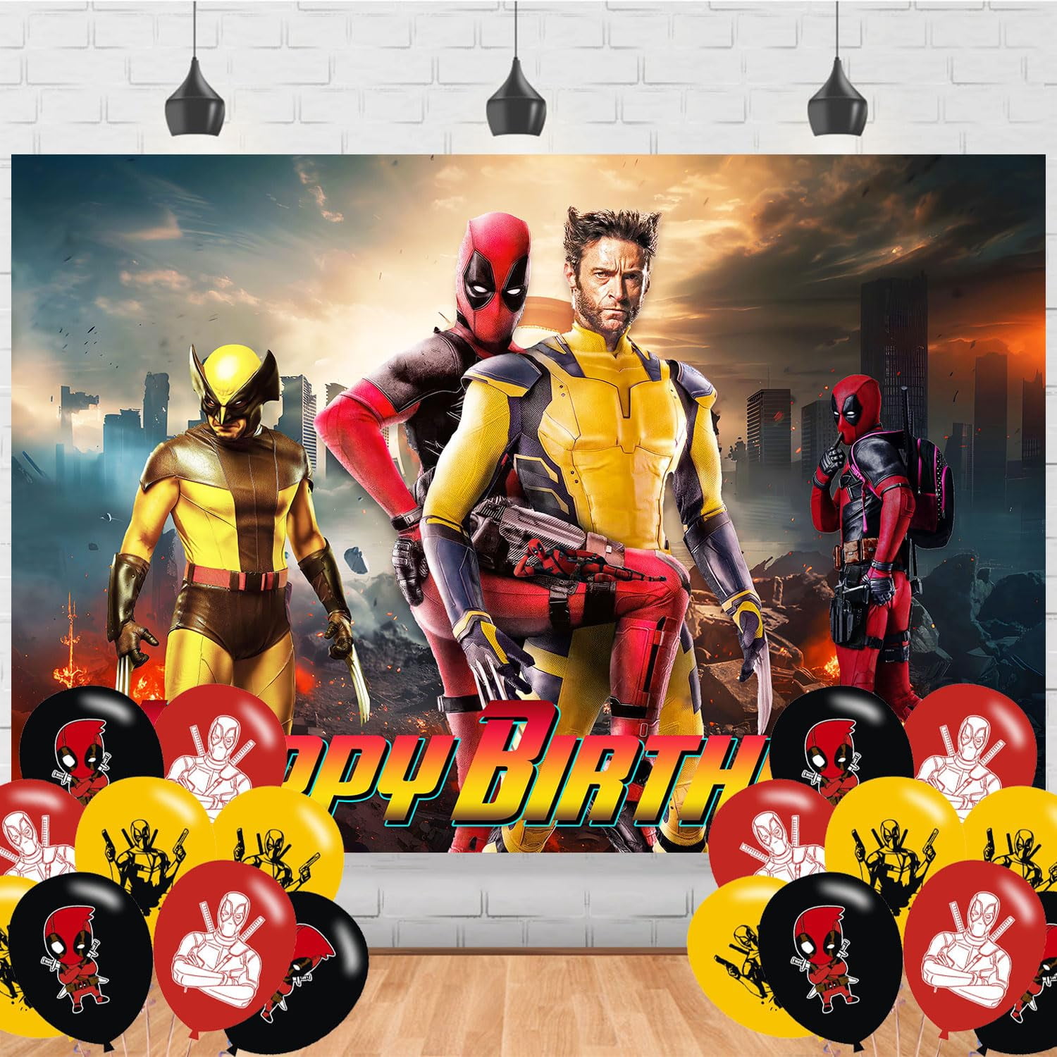 Dead-Pool Party Supplies,Cartoon Dead-Pool 3 Party Decorations ...