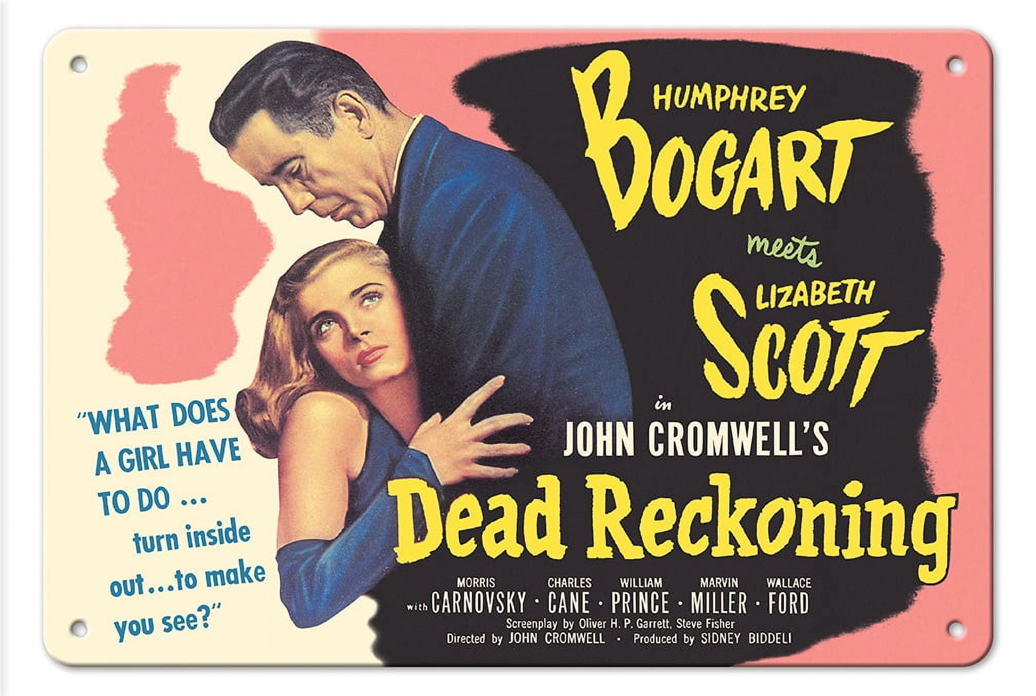 Dead Reckoning - Starring Humphrey Bogart & Lizabeth Scott - Vintage ...