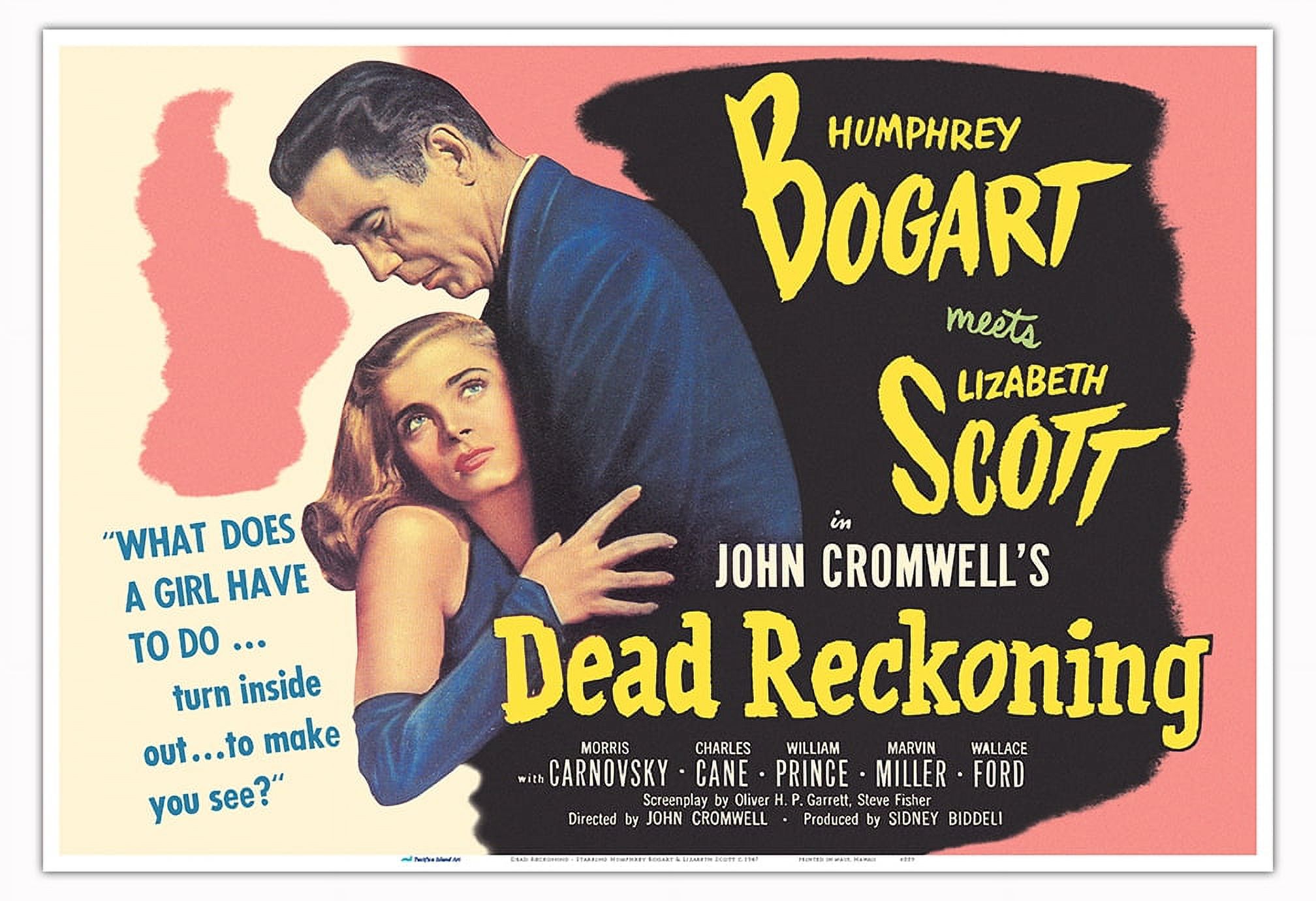 Dead Reckoning - Starring Humphrey Bogart & Lizabeth Scott - Vintage ...