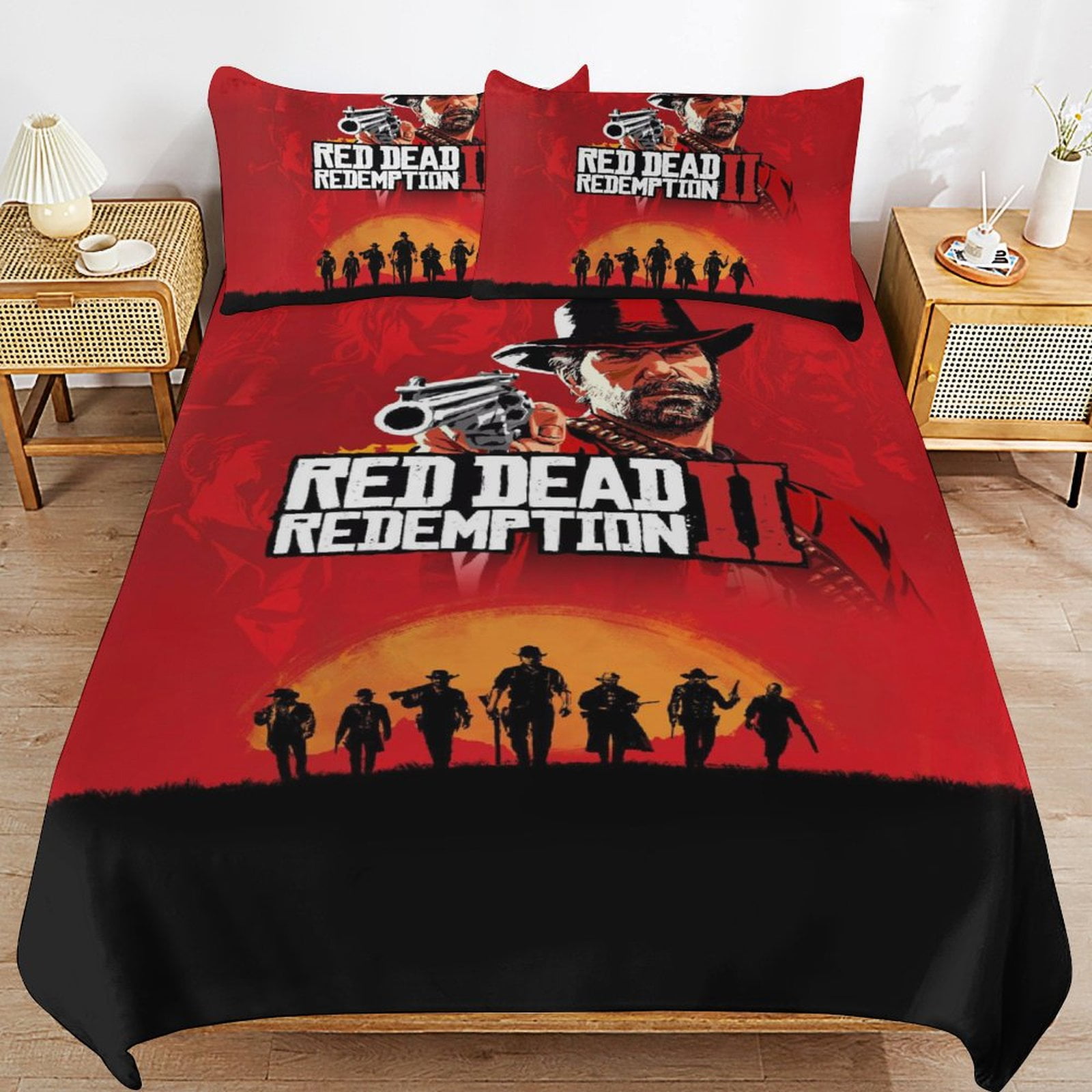 Dead Redemption Bedding Set Anime Bedding Set Cartoon Duvet Cover Set ...