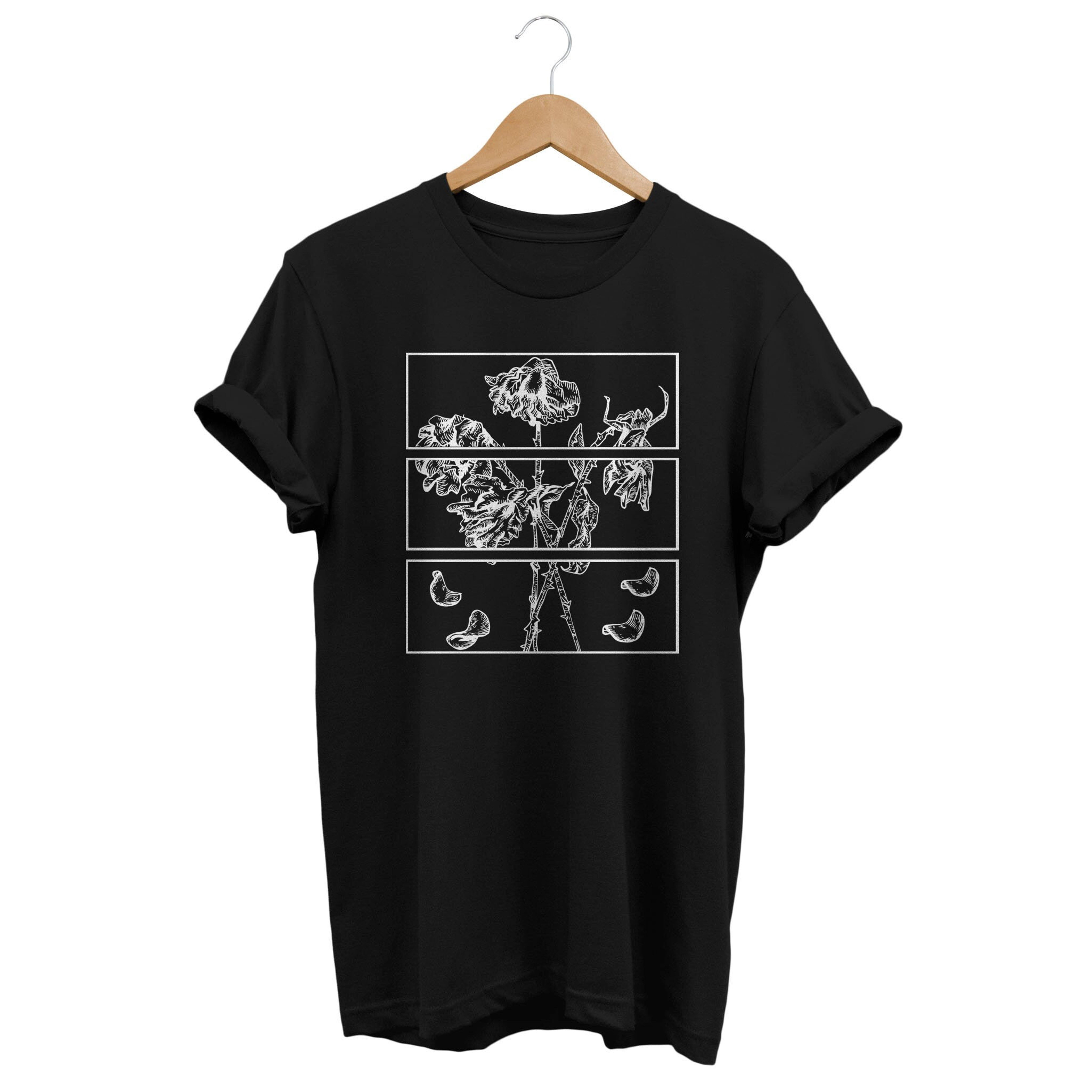Dead Roses T-shirt, Goth Clothing, Alternative Clothing, Grunge Clothes ...