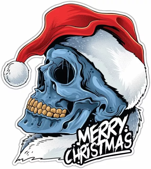 Dead Santa Claus Skull Merry Christmas Xmas Car Window Stickerphone ...