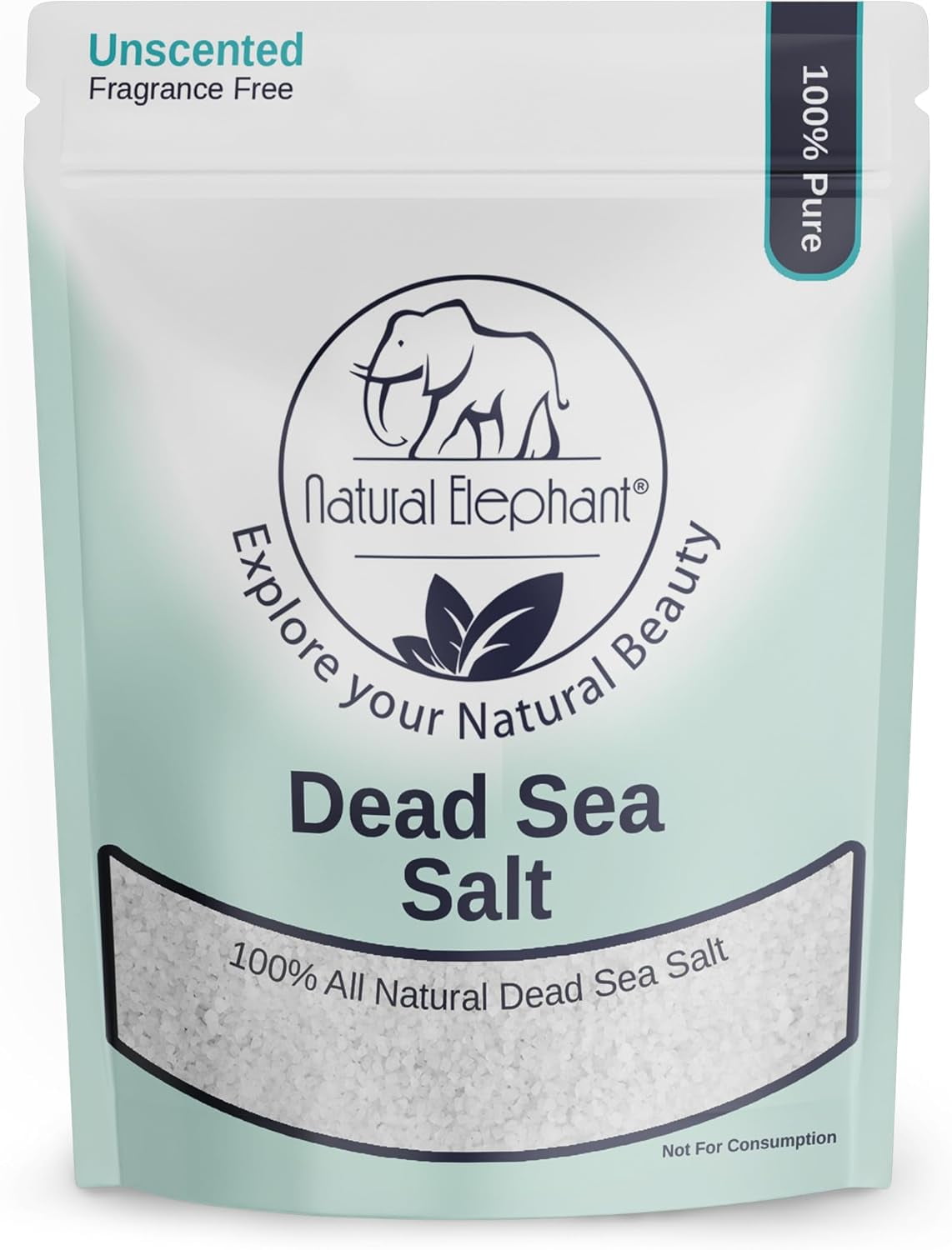 Natural Elephant Dead Sea Bath Salt | 10 Pound Bag (160oz) | 100% ...