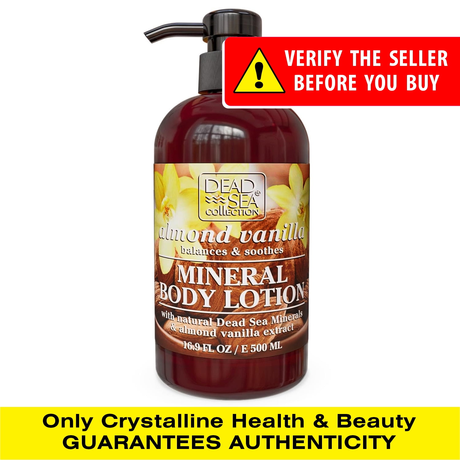 Dead Sea Collection Body Lotion with Almond Vanilla Oil and Dead Sea ...