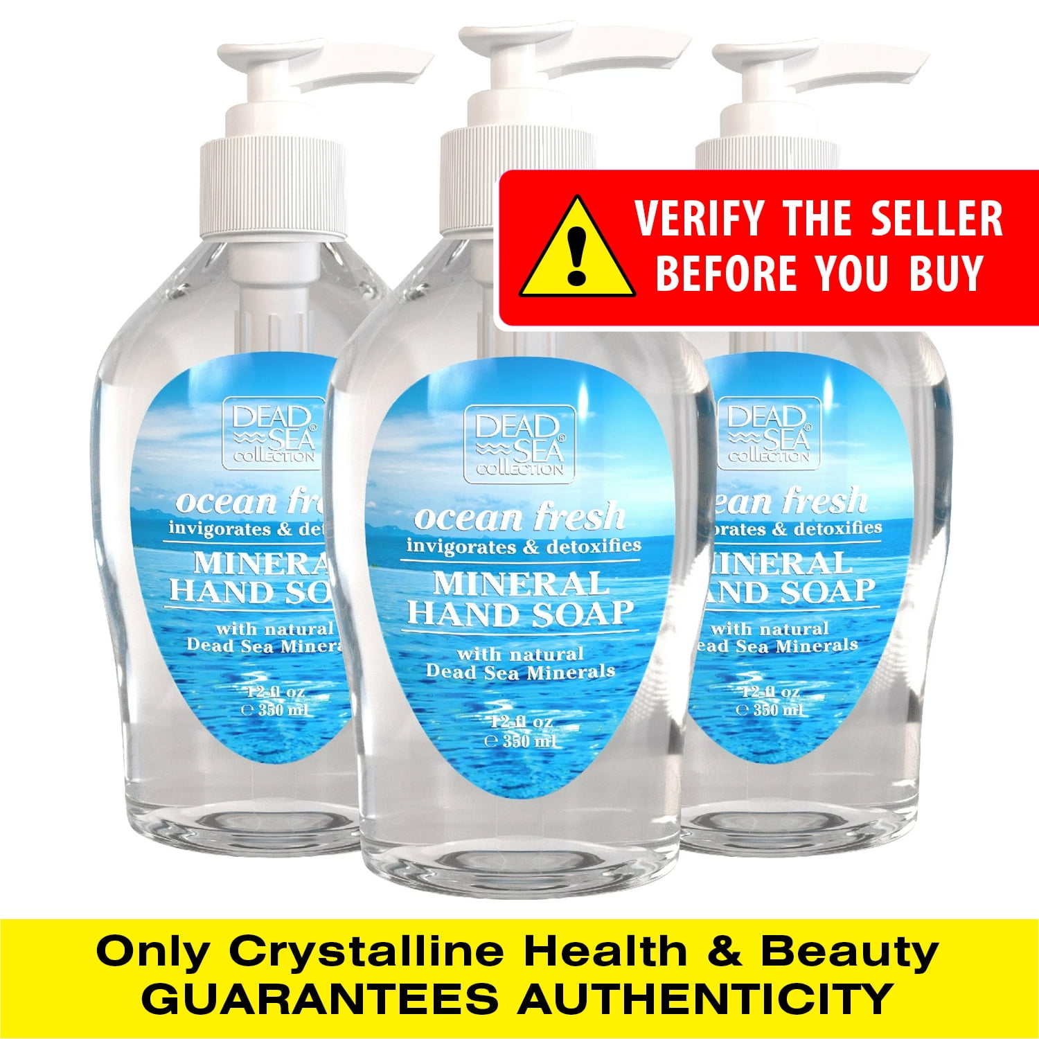 Dead Sea Collection Ocean Scent Hand Soap - Liquid Hand Soap for All ...