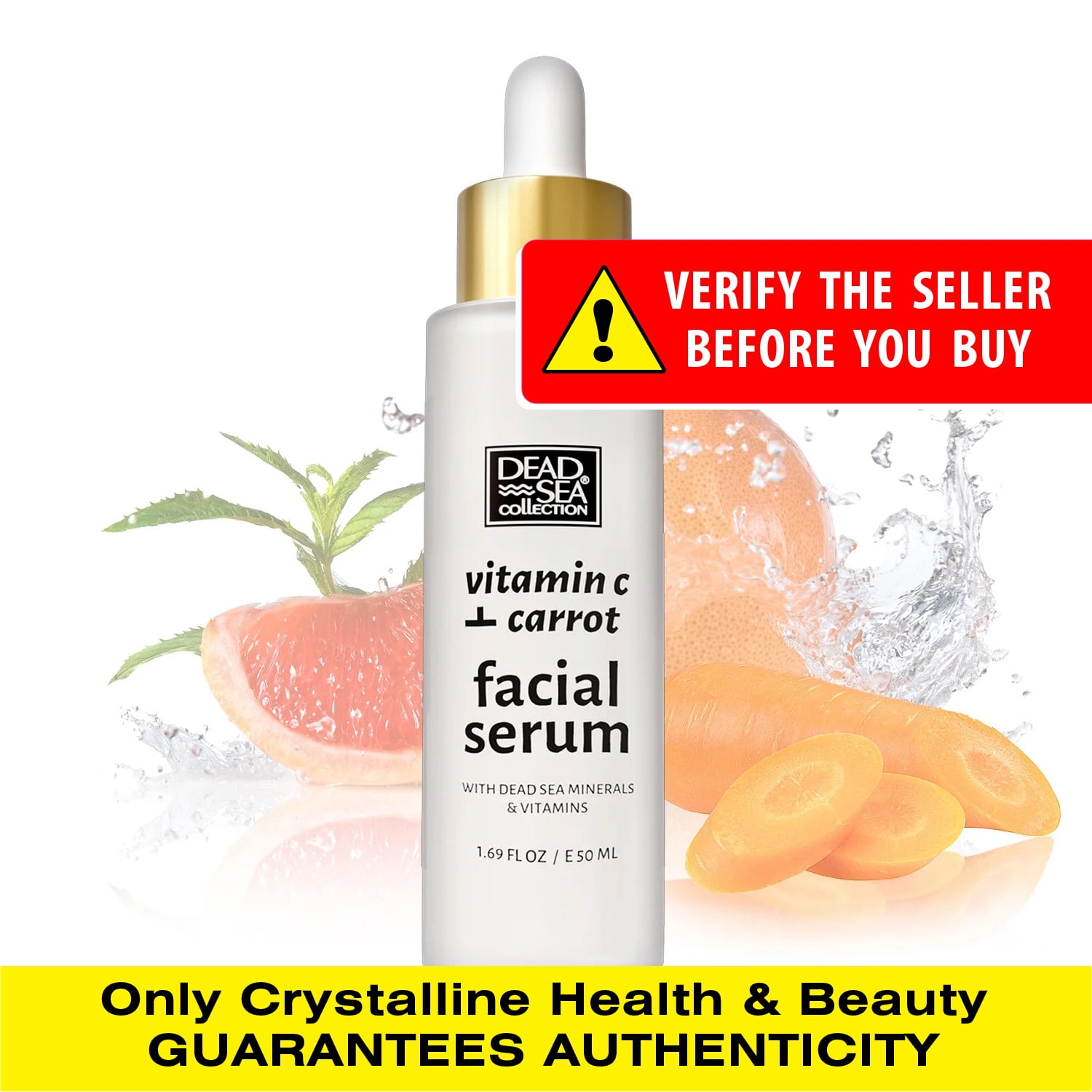 Dead Sea Collection Vitamin C & Carrot Serum For Face - Anti Aging ...