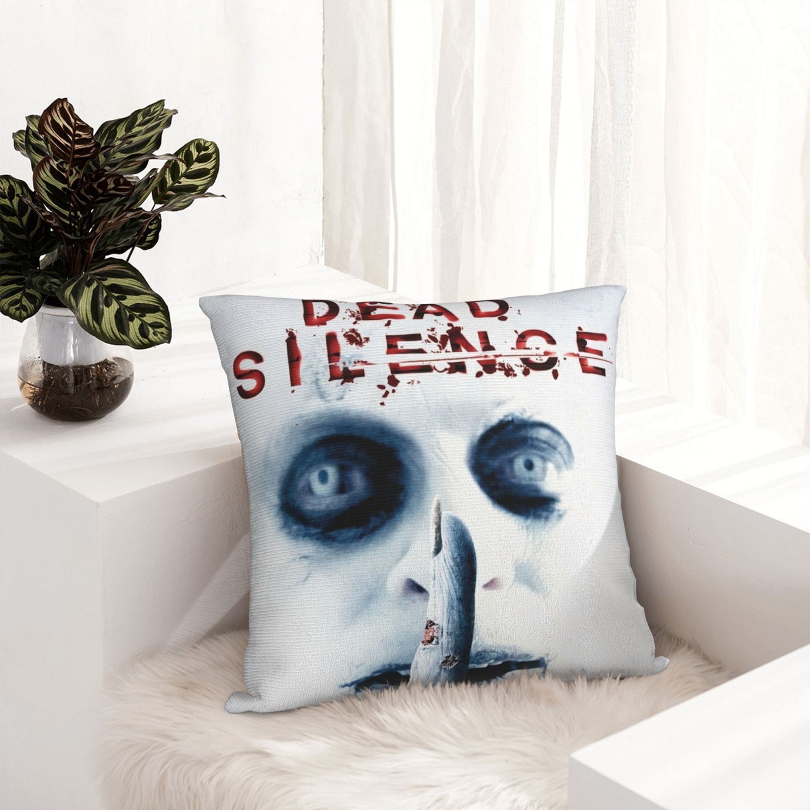 Dead Silence Throw Pillow Band Covers Decorative Pillowcase Square ...
