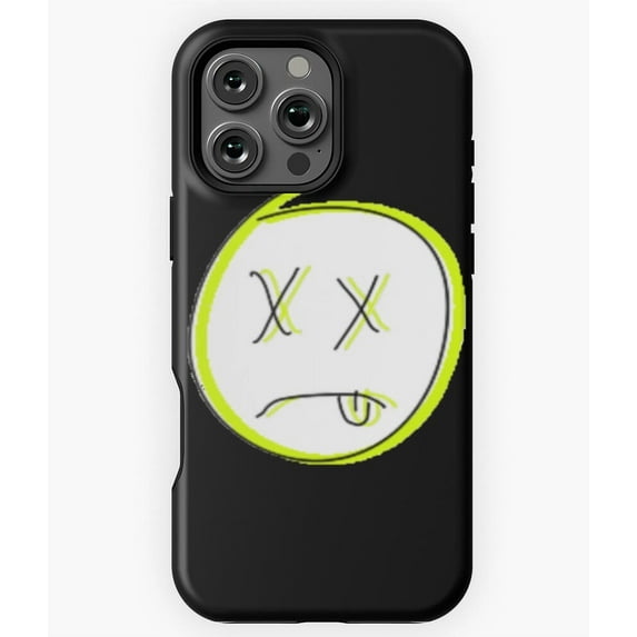 Dead Smiley Face Sticker Phone Case for iPhone 16 15 14 13 12 11 Pro ...