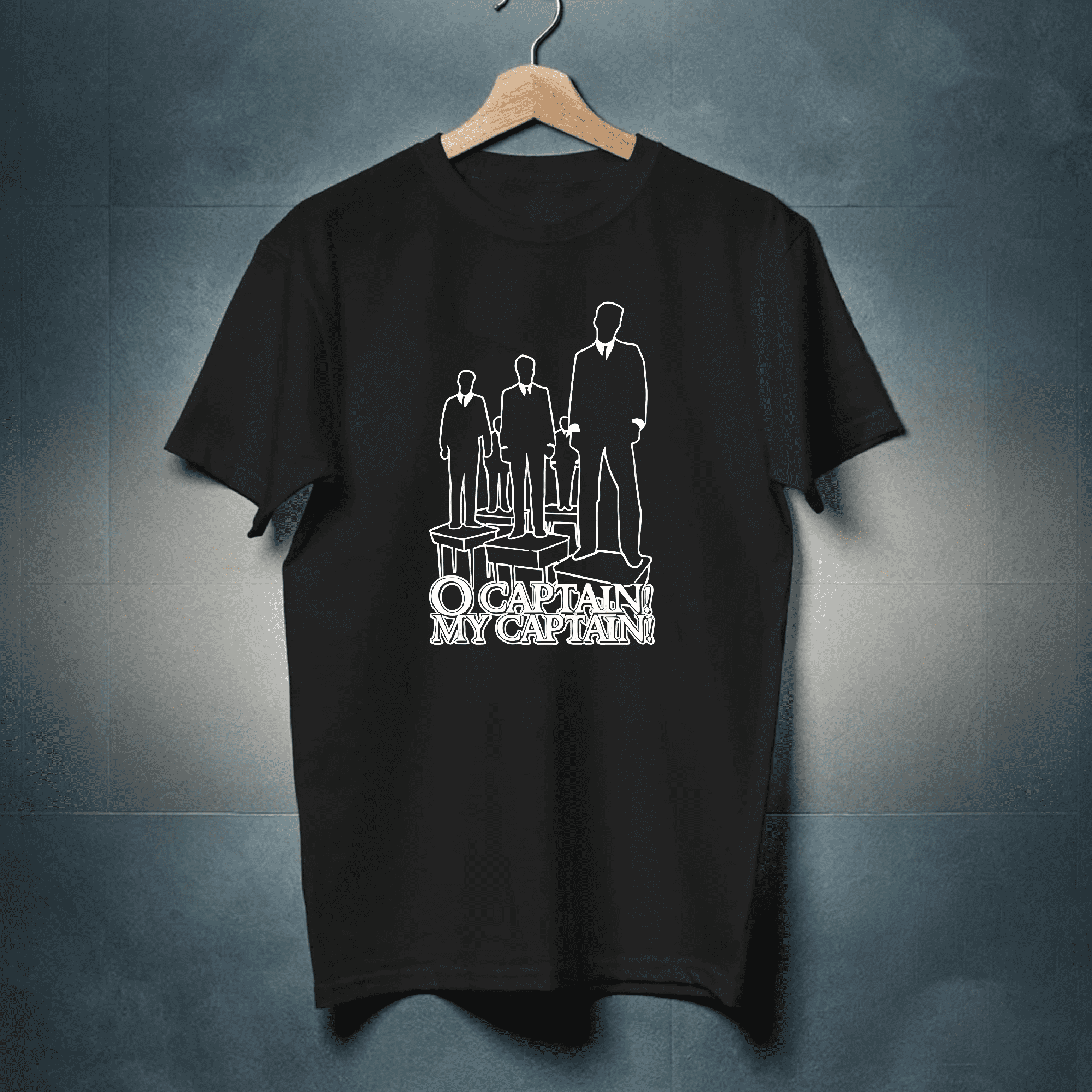 Dead Society Of Poets O Captain My Premium T-Shirt Made in the USA Size ...