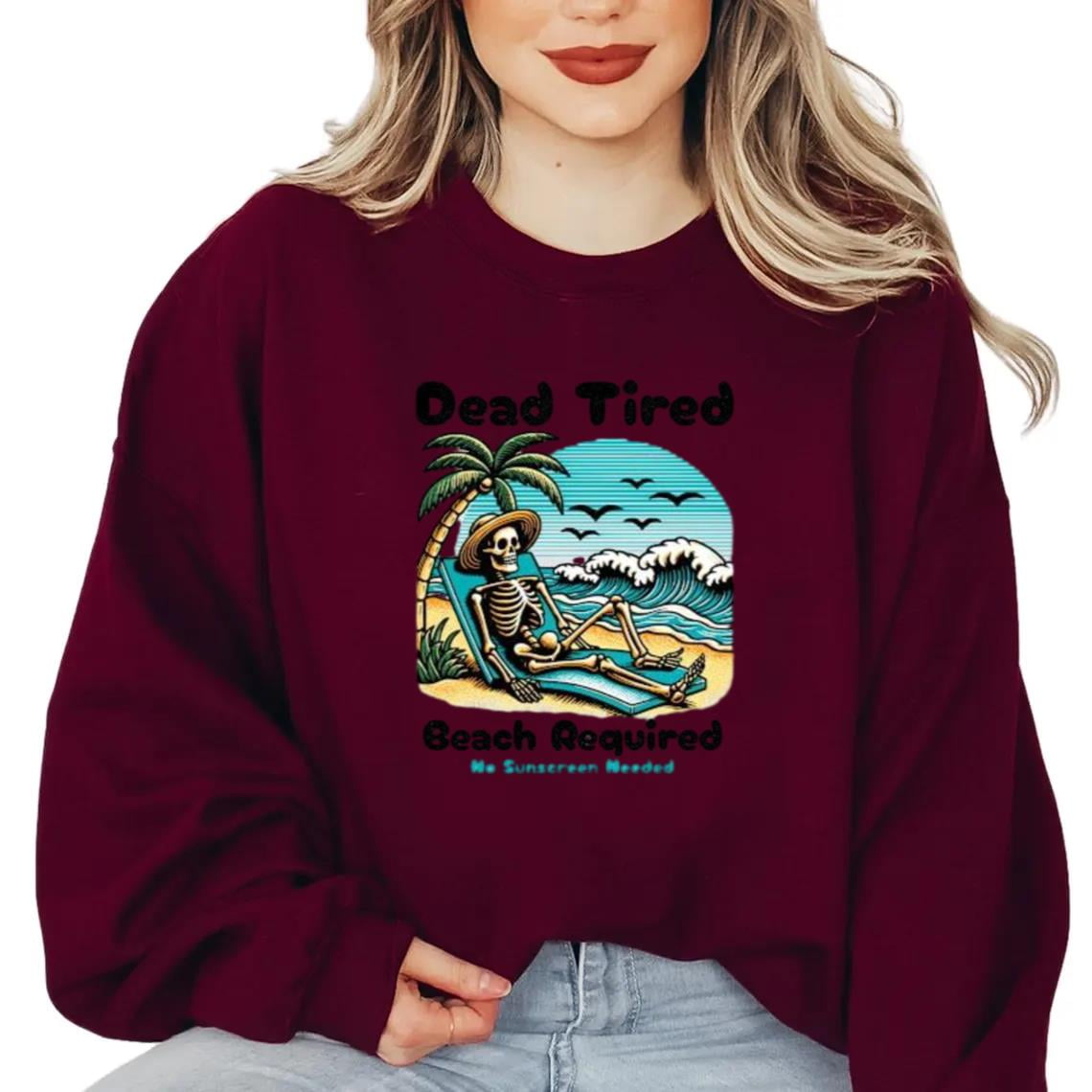 Dead Tired Funny Exhaustion Quote Simple Comic Style Sleepy Nap Bed ...