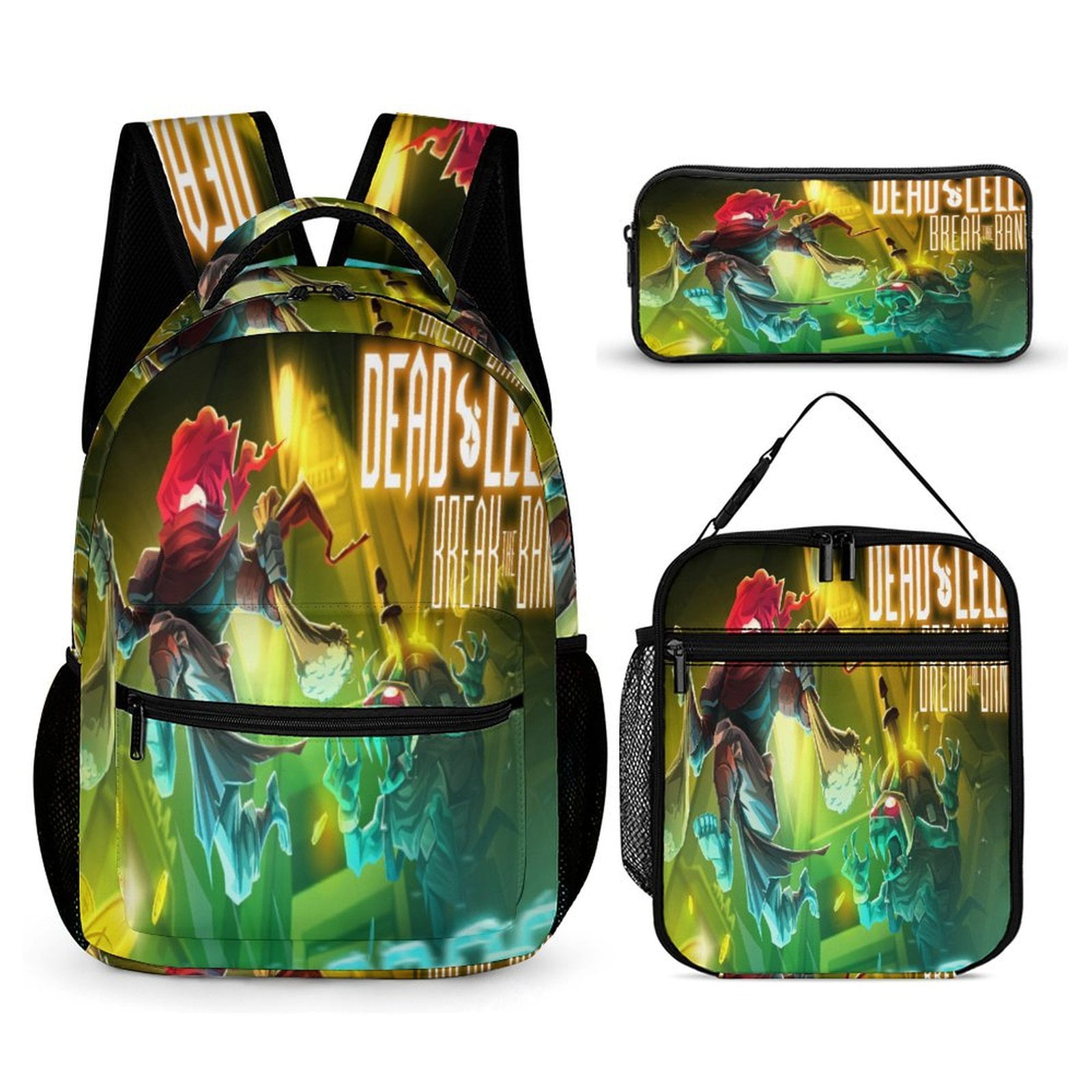 Dead Video Games Cells 3 Piece Backpack Set Anime Casual Daypack with ...