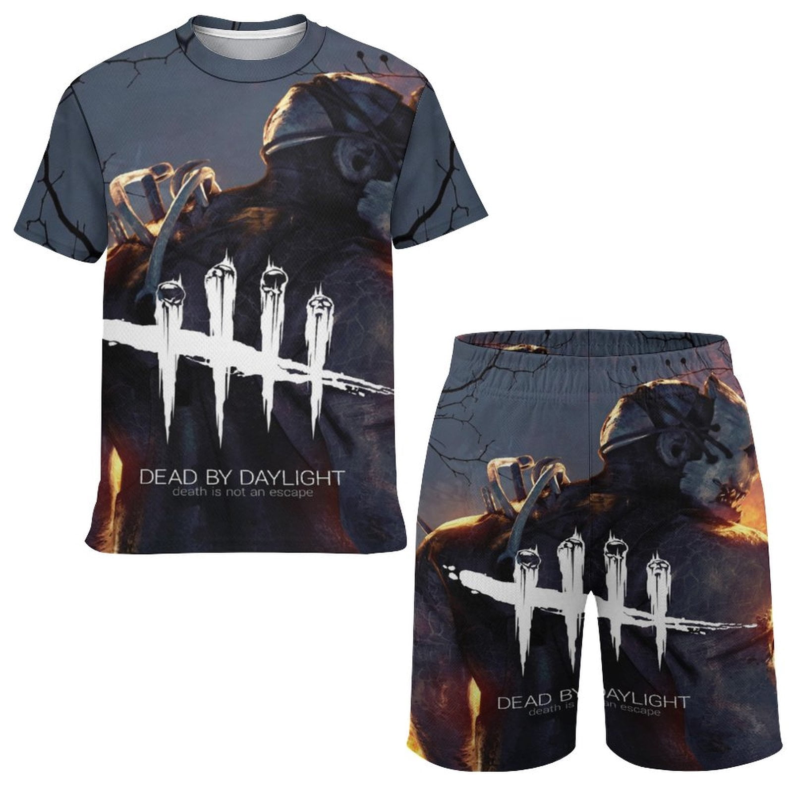Dead by Daylight Boys Girls Short Sleeve Mesh T-Shirt And Shorts Outfit ...