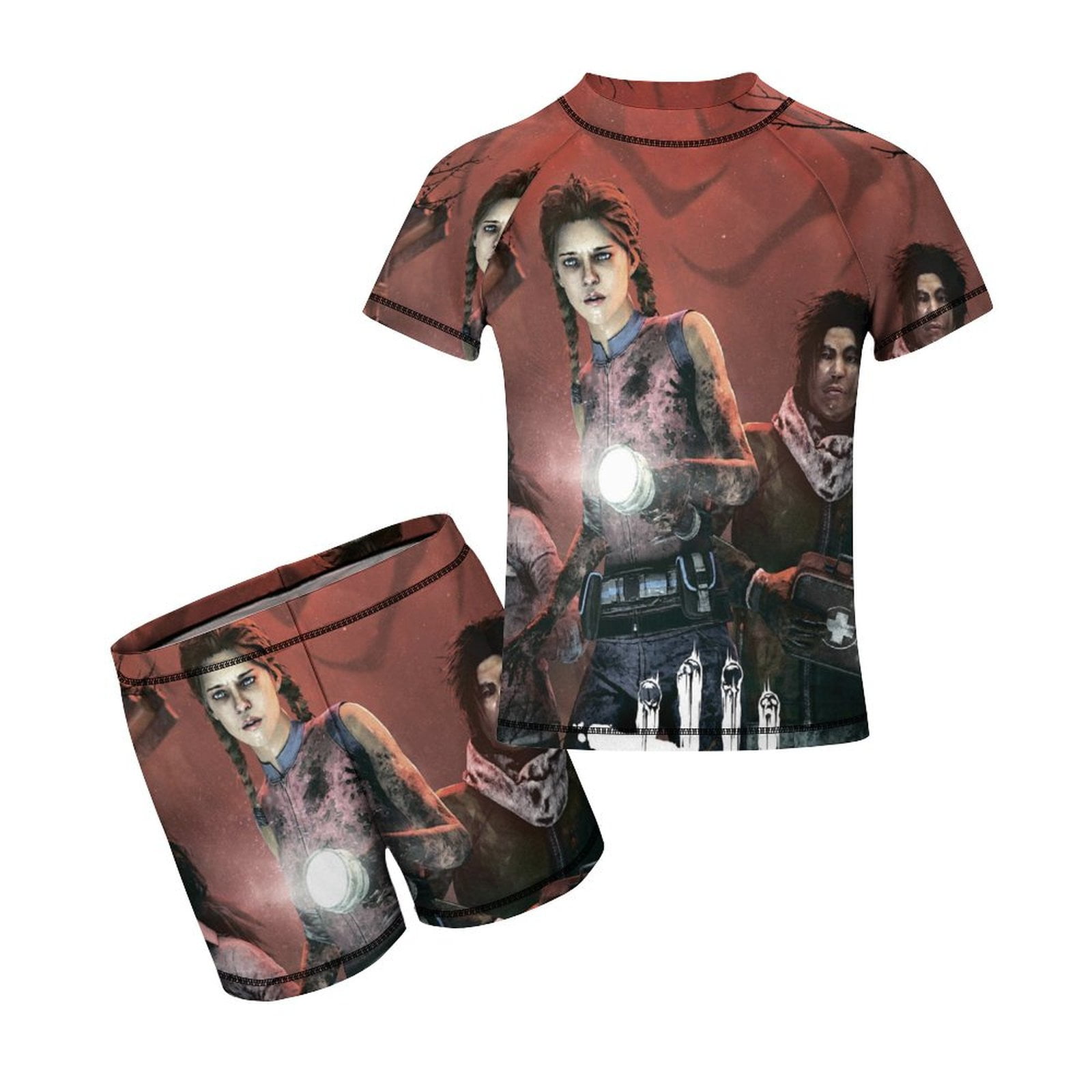 Dead by Daylight DBD Boys 2-Piece Swimsuit Set Bathing Suit Short ...
