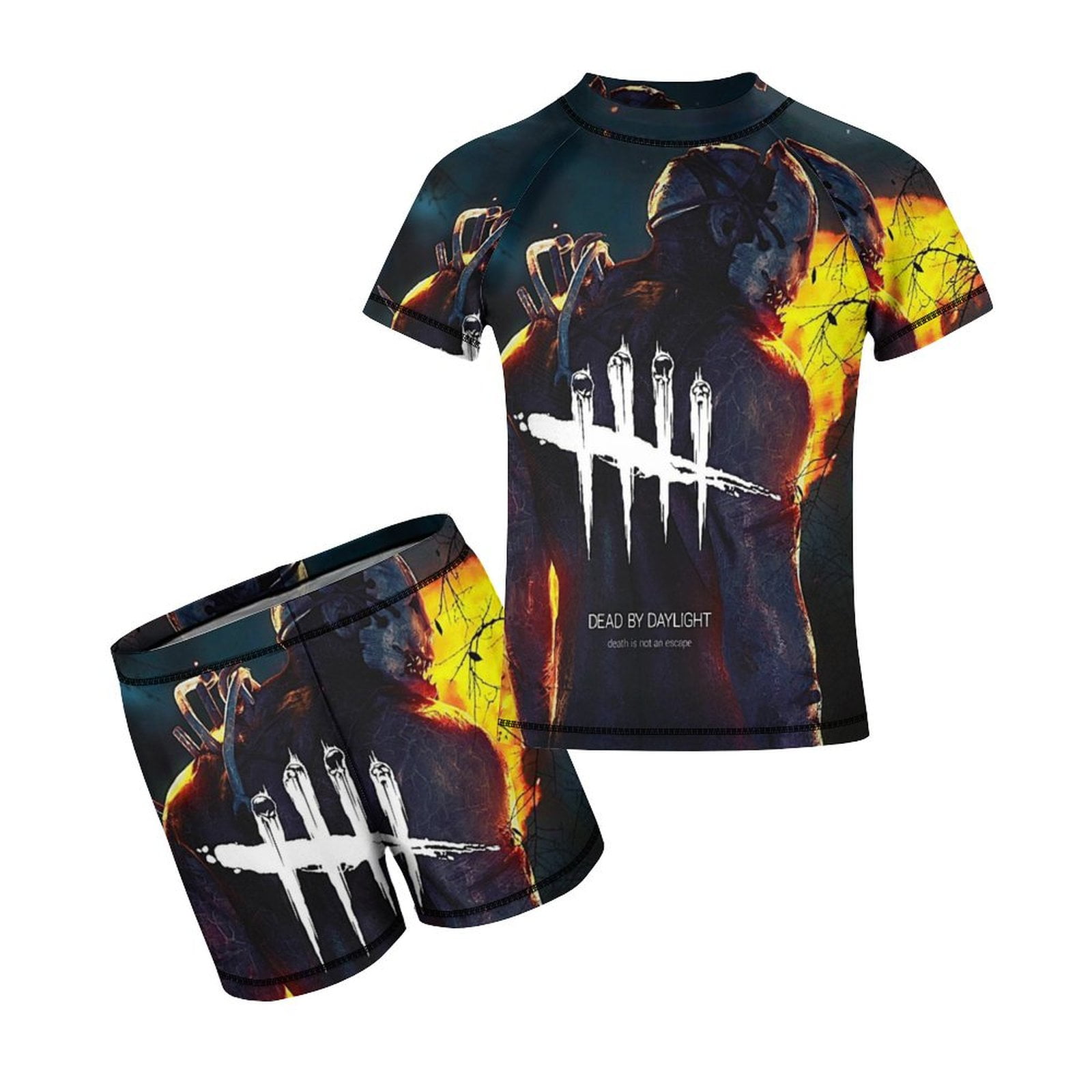 Dead by Daylight DBD Boys 2-Piece Swimsuit Set Bathing Suit Short ...