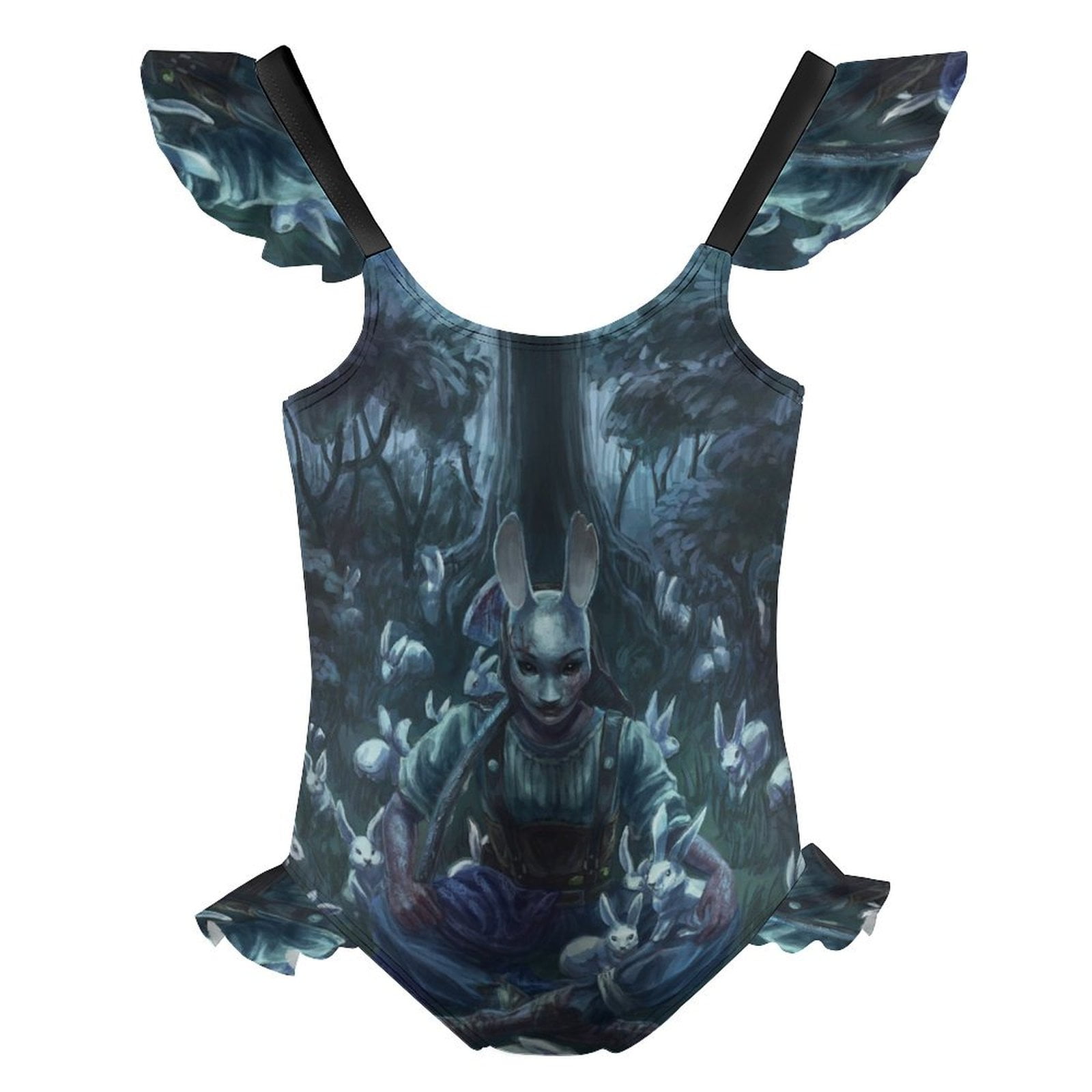 Dead by Daylight DBD Girls Swimsuit Ruffle One-piece Beachwear Kids ...