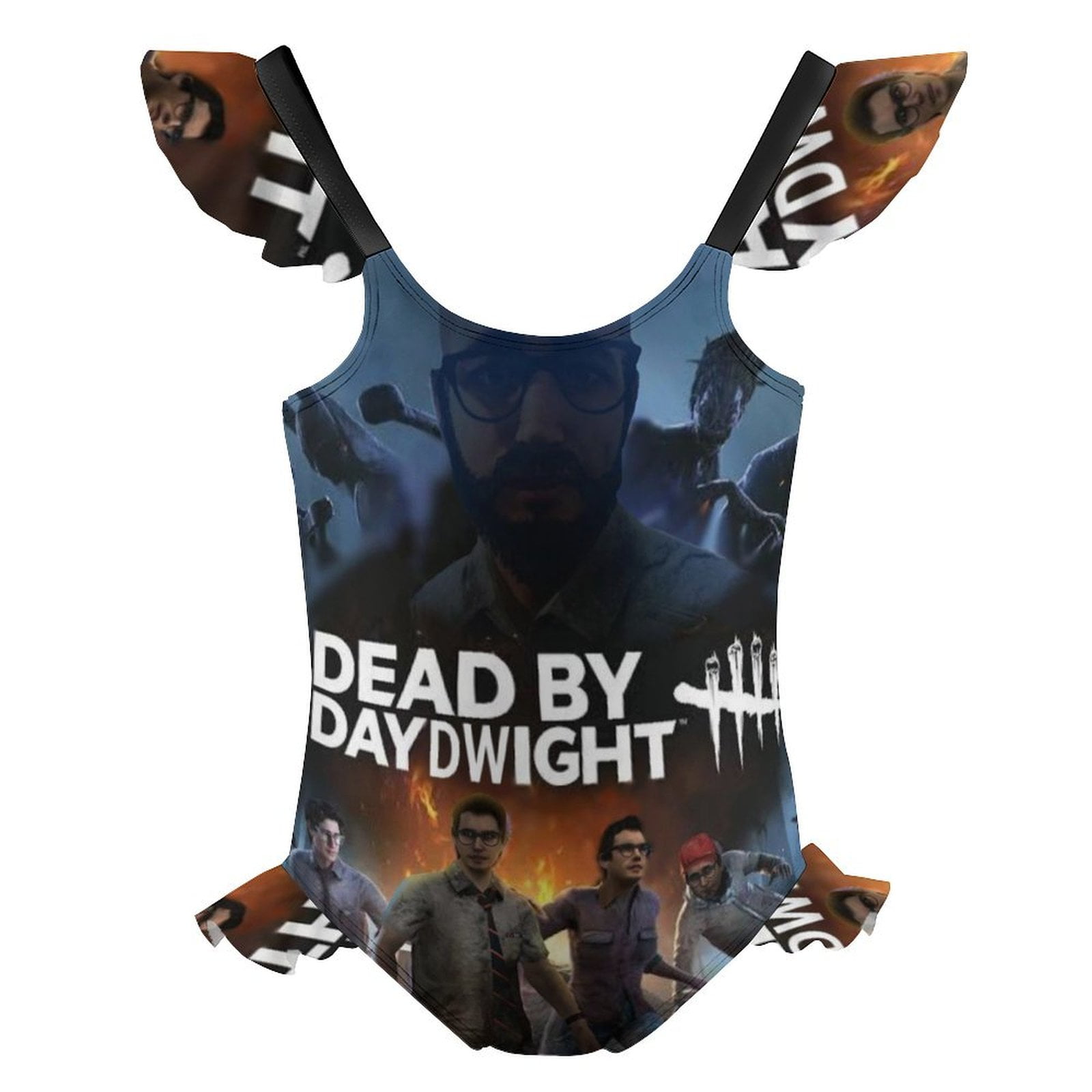 Dead by Daylight DBD Girls Swimsuit Ruffle One-piece Beachwear Kids ...