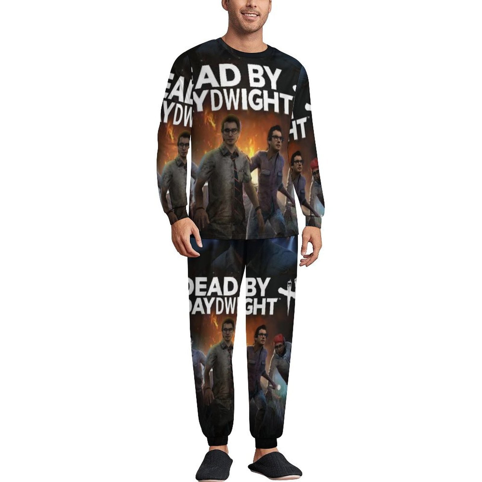 Dead by Daylight DBD Men's Lounge Pajamas Set 2-Piece Crew Neck ...