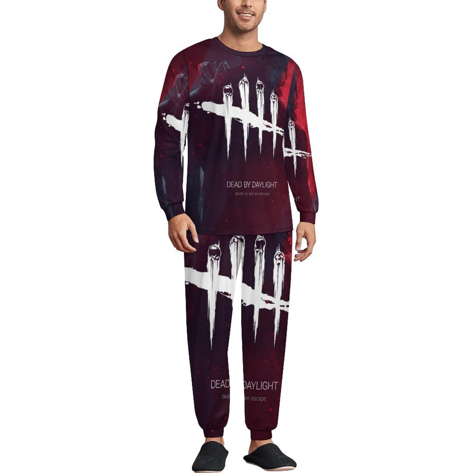 Dead by Daylight DBD Men's Lounge Pajamas Set 2-Piece Crew Neck ...