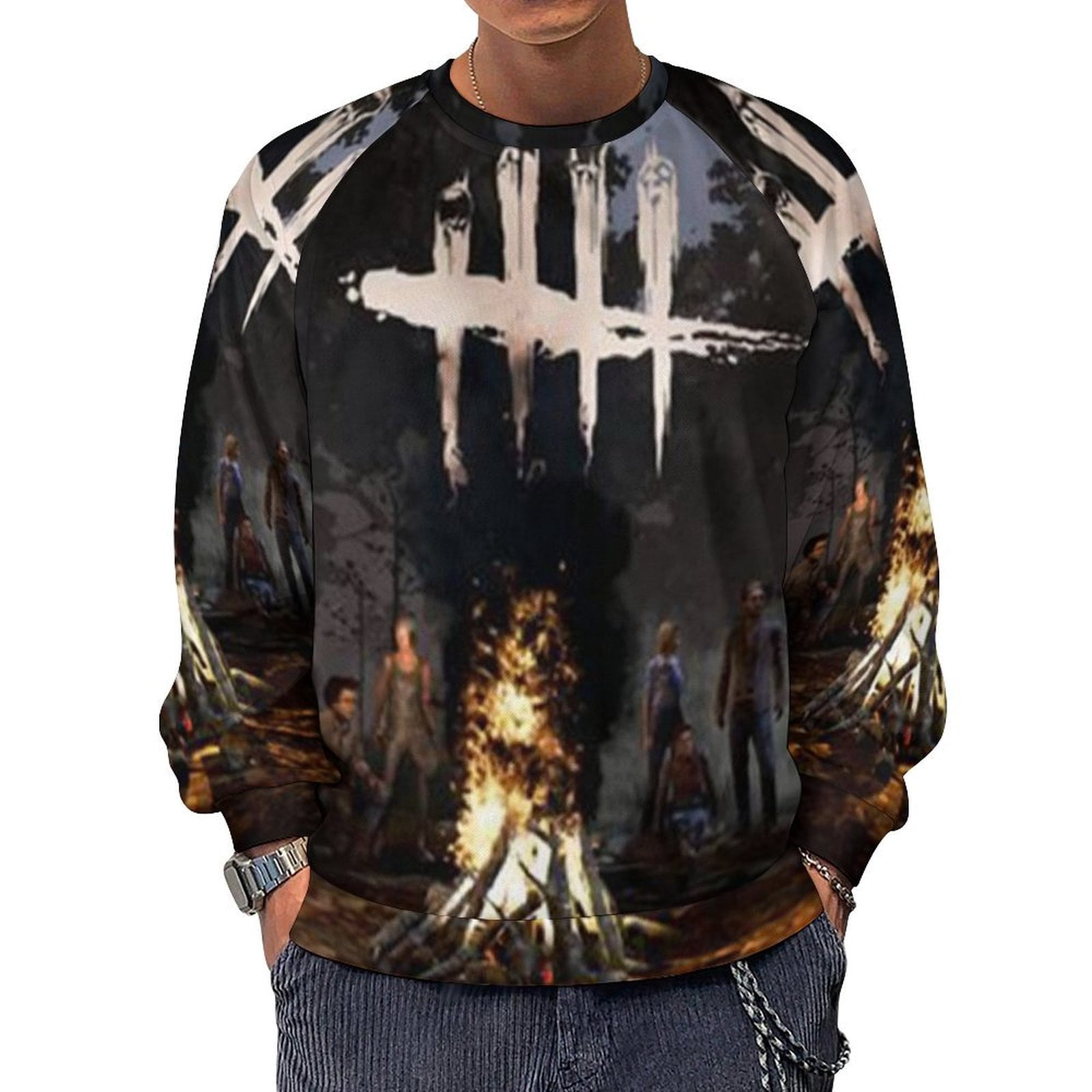 Dead by Daylight DBD Mens Crew Neck Sweatshirt 3D Printing Fall Clothes ...