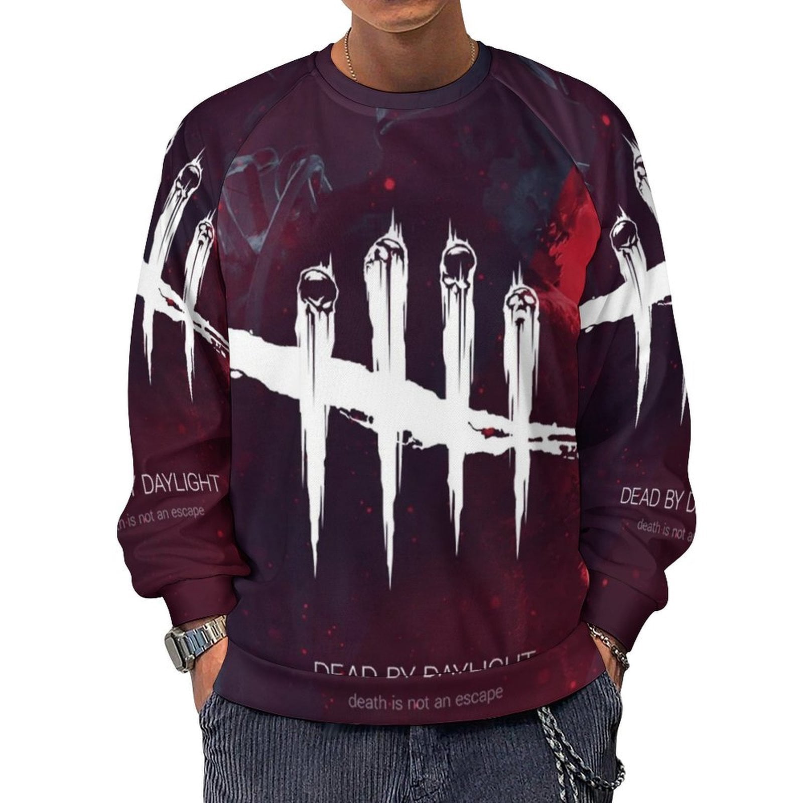 Dead by Daylight DBD Mens Crew Neck Sweatshirt 3D Printing Fall Clothes ...
