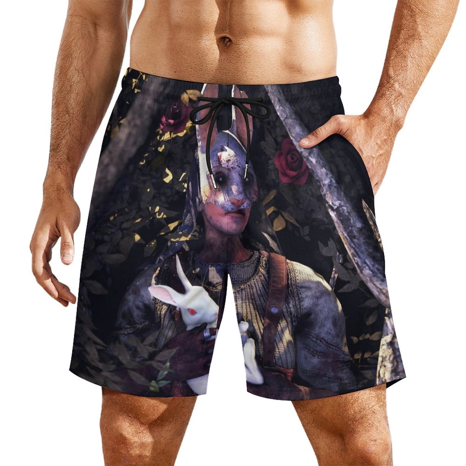 Dead by Daylight DBD Mens Swim Trunks with Compression Liner Board ...