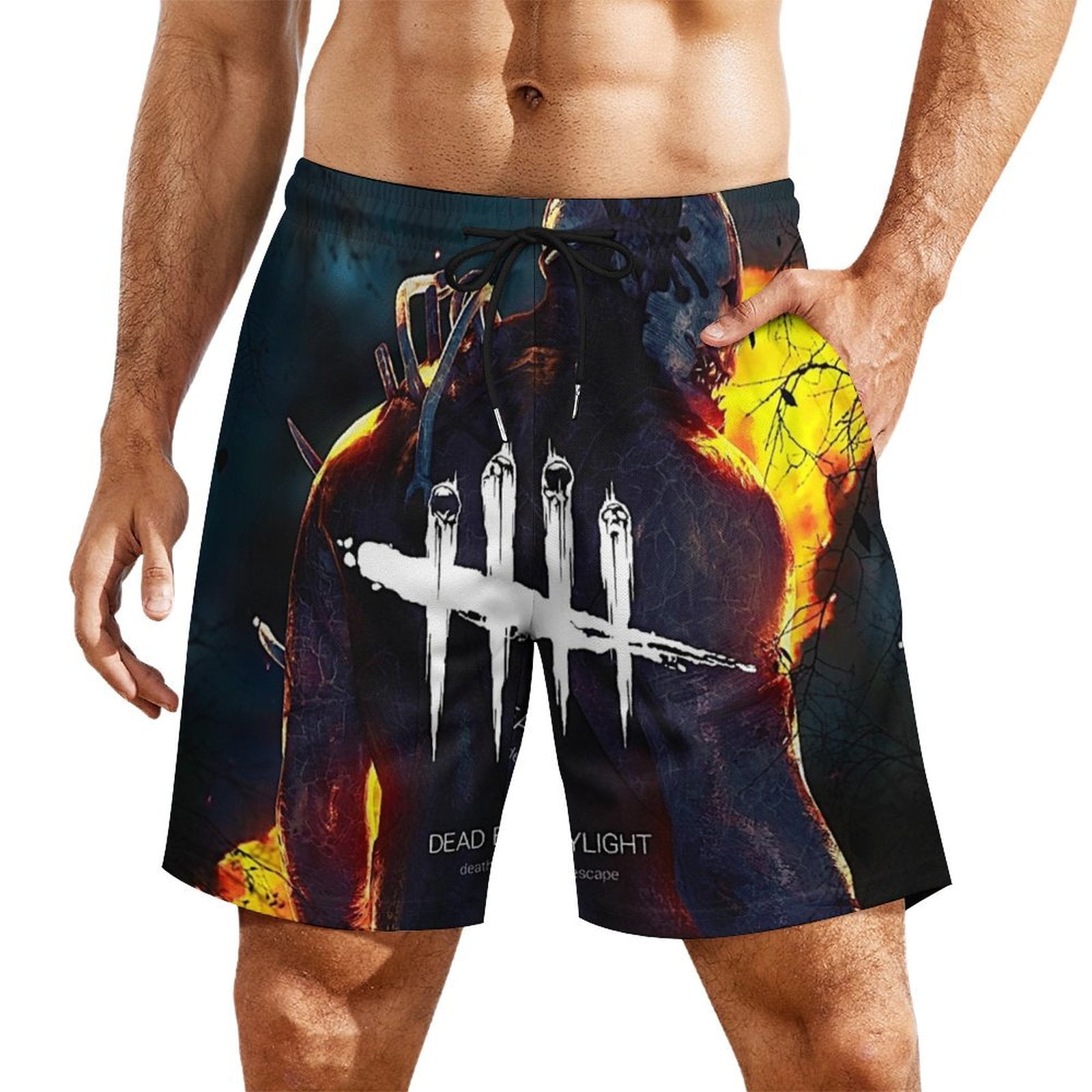 Dead by Daylight DBD Mens Swim Trunks with Compression Liner Board ...