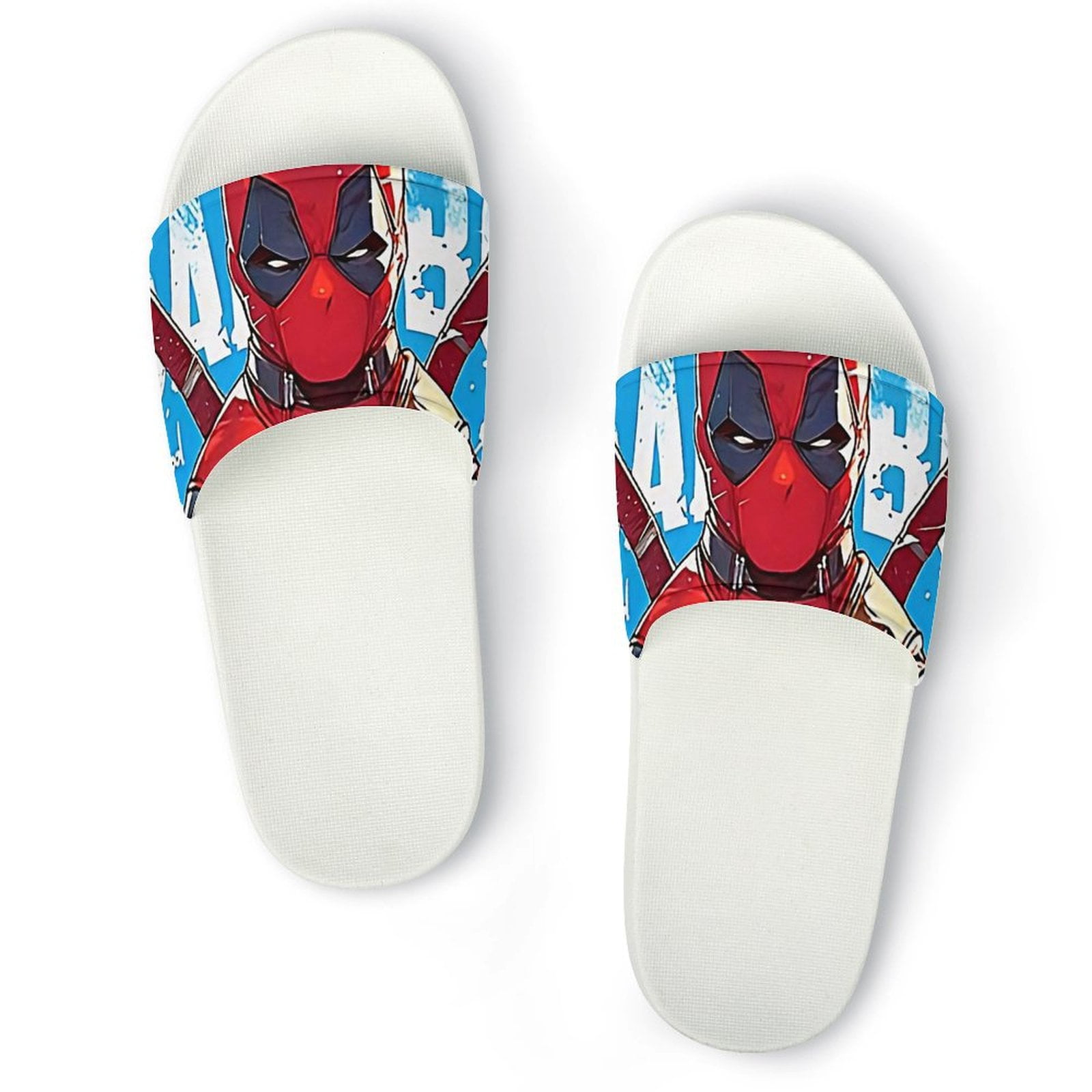 Dead-pool Wolv-erine Indoor Home Beach Non Slip Sanda Design Summer Slipper Non-Slip Thick Sole ...