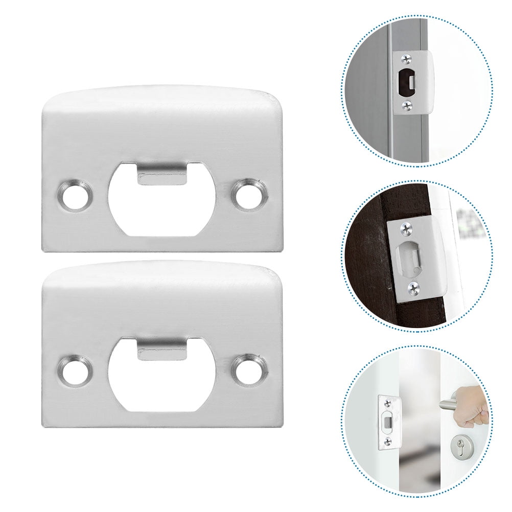 Deadbolt Cover Plate,2Pcs Deadbolt Strike Plate 1-5/8 Inch Front Door ...