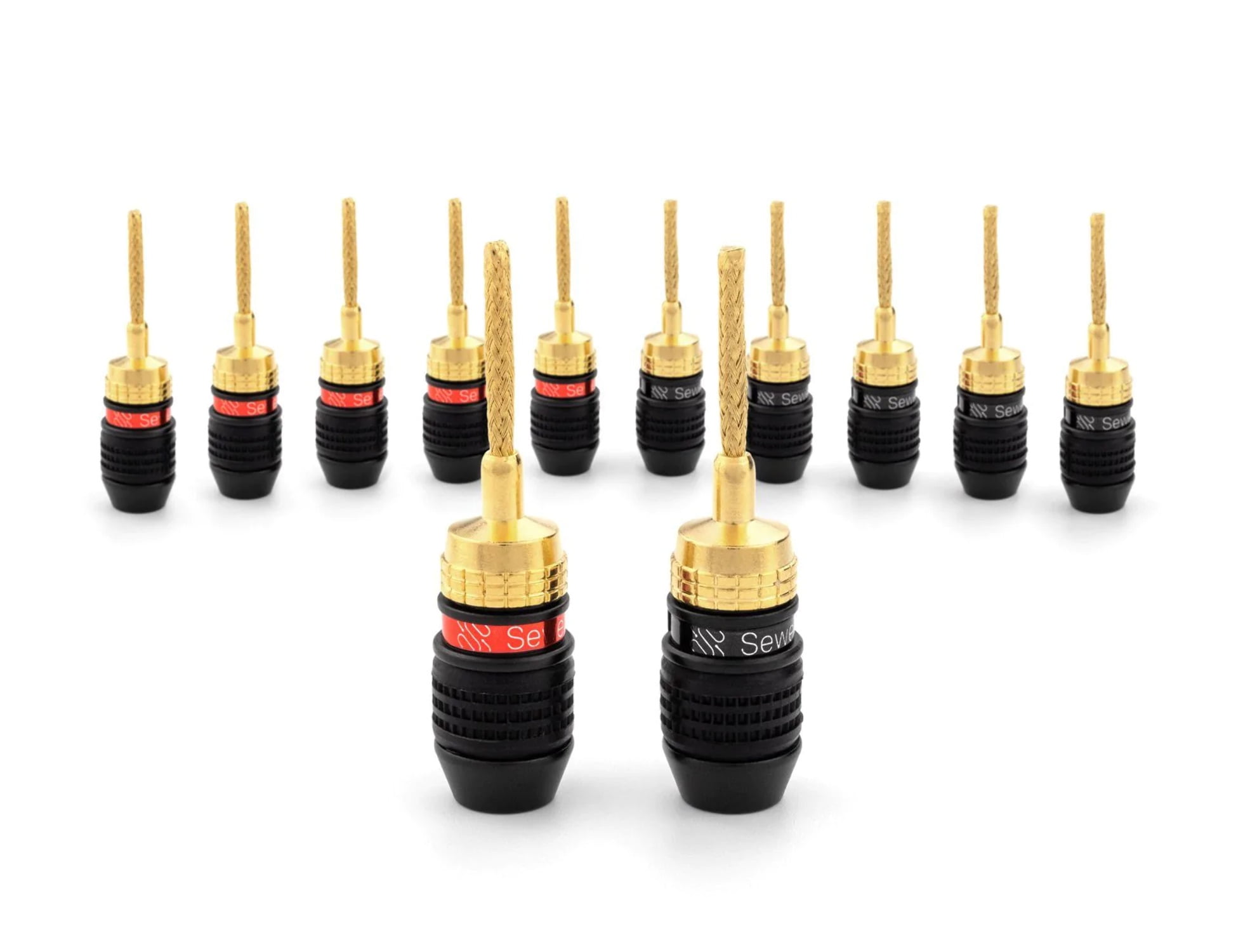 Deadbolt Flex Pin Banana Plugs for Spring Loaded Speaker Terminals ...