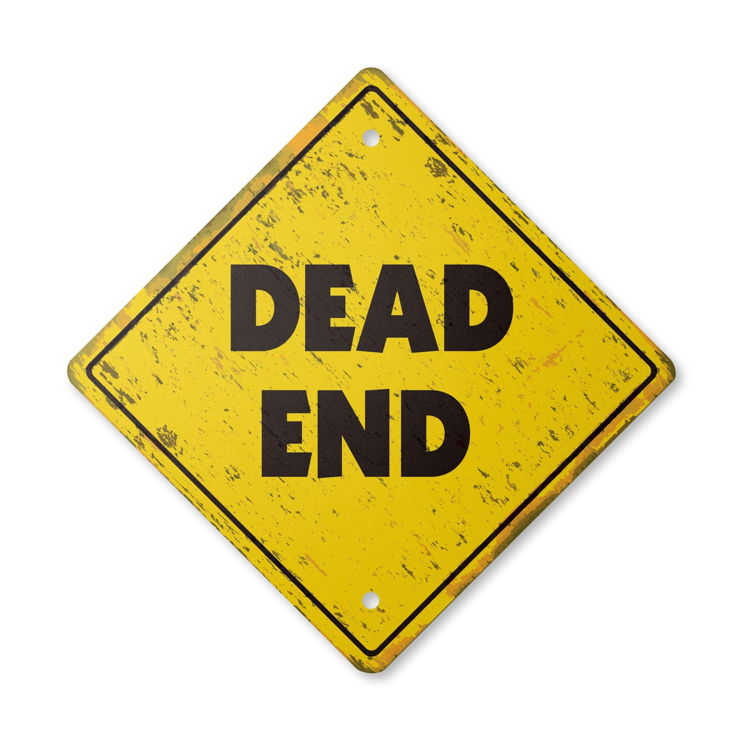 Deadend Vintage Crossing Sign Zone Xing | Indoor/Outdoor Plastic | 20 ...