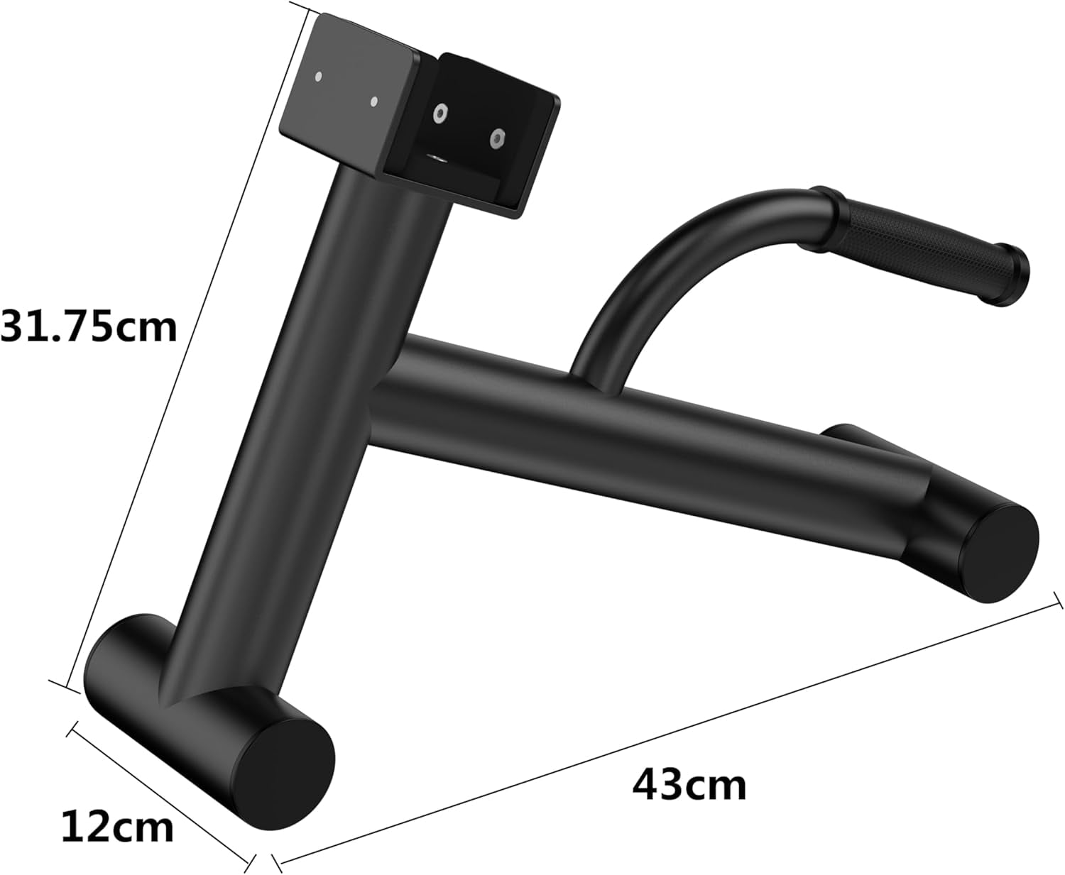 Deadlift Jack Barbell Stand - 600lbs Capacity Non-Slip Rubber Handle ...