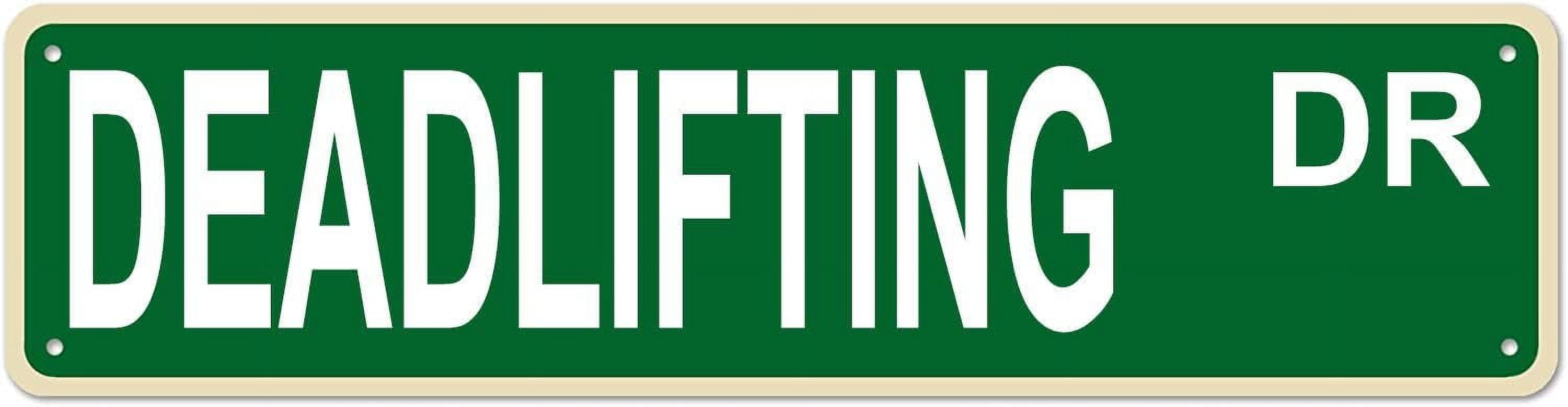 Deadlifting Dr Metal Tin Sign Weightlifting Powerlifting Funny Vintage ...