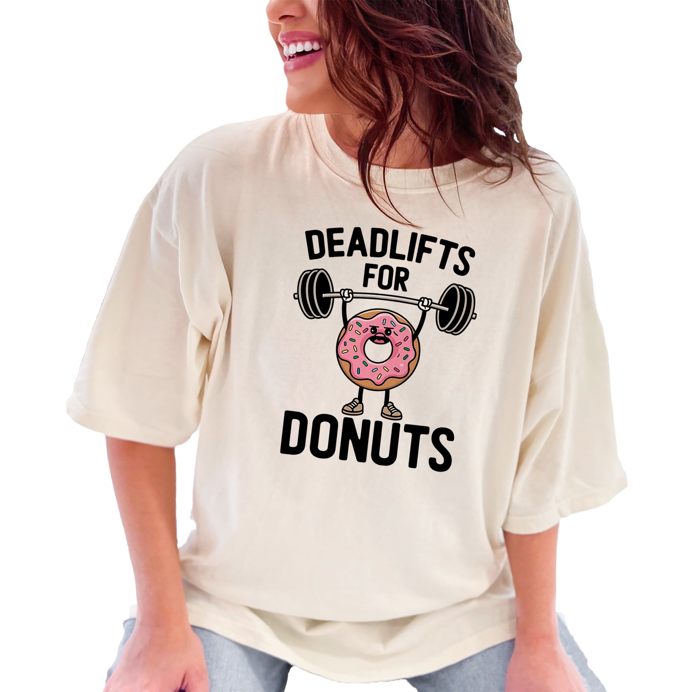 Deadlifts For Donuts Gym Shirt, Fun Workout Tee, Weightlifting Humor ...