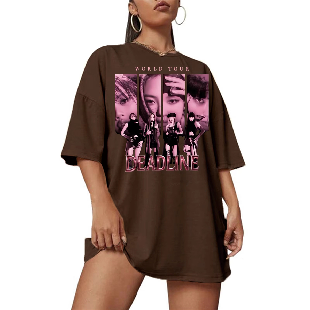 Deadline World Tour 2025 Korean Girls' Band T-shirt Fashion Graphic ...