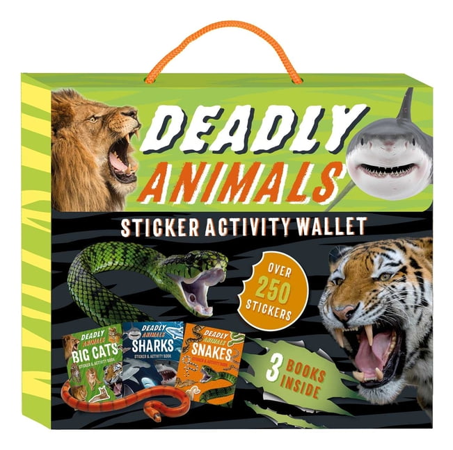 Deadly Animals Sticker & Activity Kit: With 3 Books and Over 250 ...