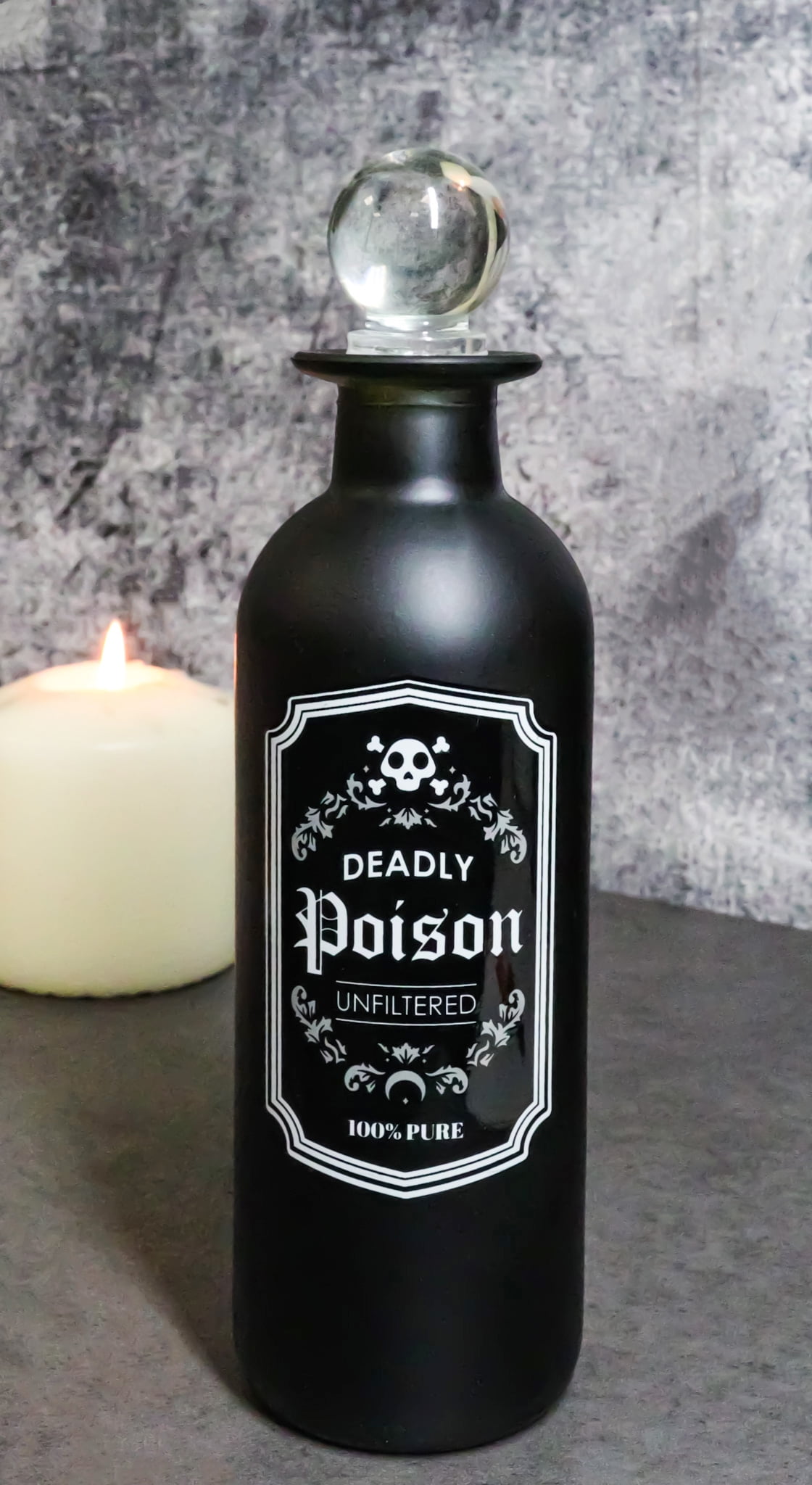 Deadly Poison Witchcraft Apothecary Wicca Decorative Frosted Glass ...