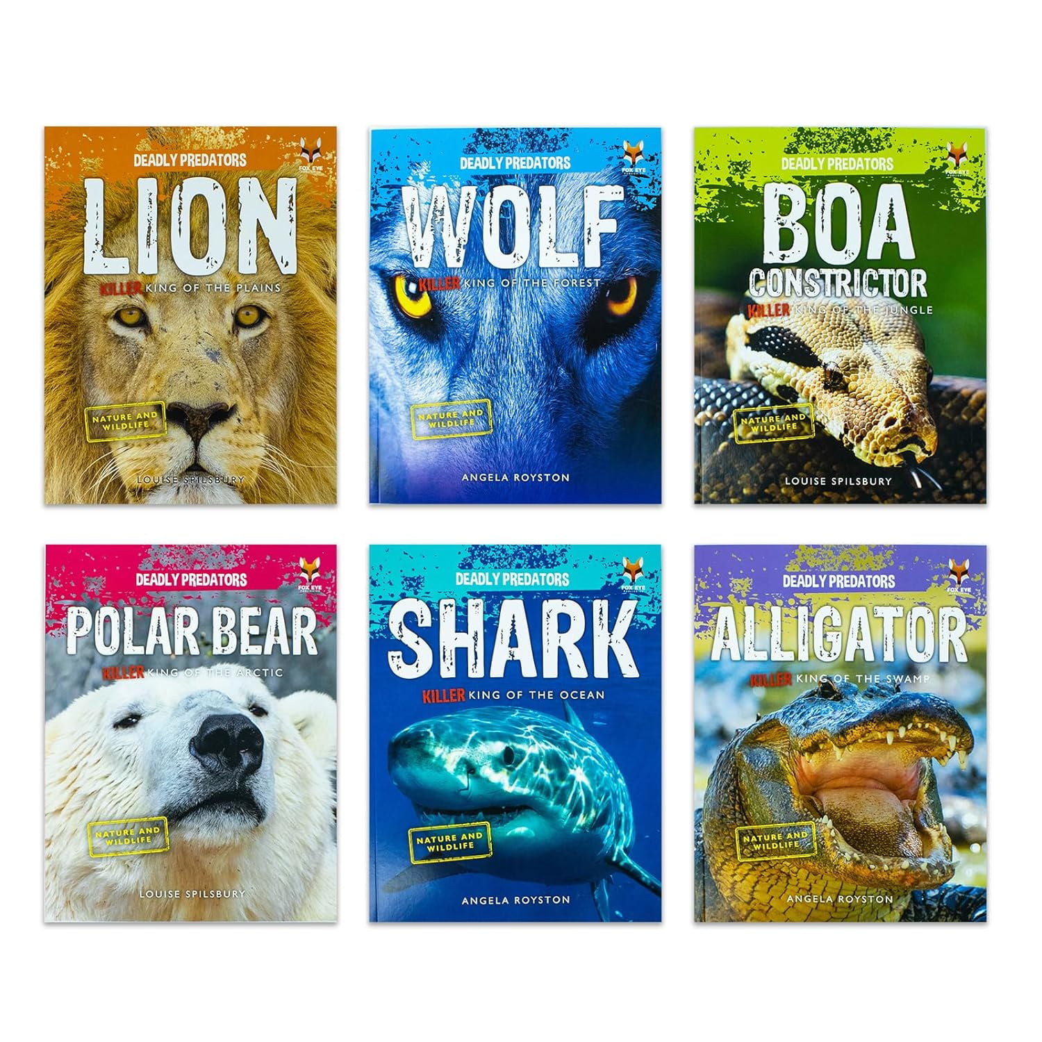 Deadly Predators Killer Kings of the Animal Kingdom Series 6 Books - Ages 8-13 -Paperback ...