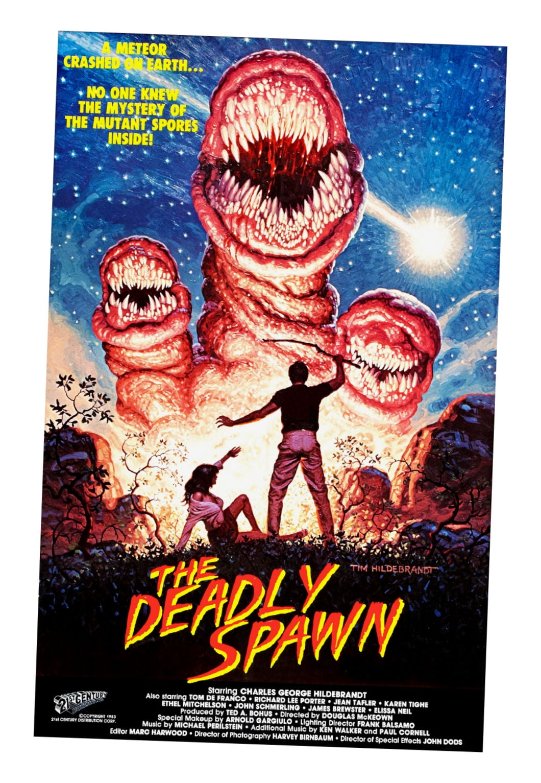 Deadly Spawn Movie Poster Metal Sign Art Print 8x12 Multi-Color Square ...