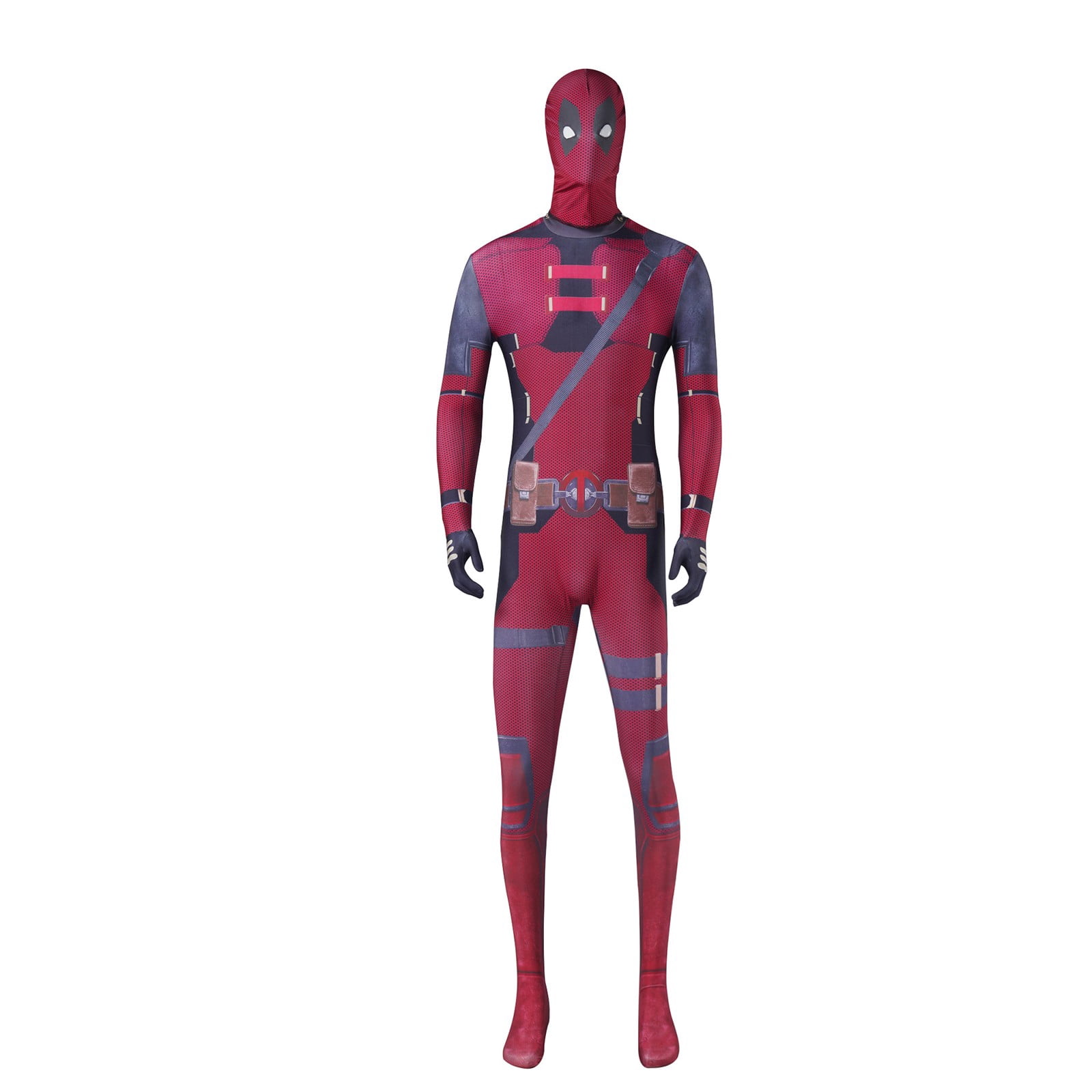 Deadpoo-l Costume Adult Halloween Deadp-ool Jumpsuit Sets, Halloween ...