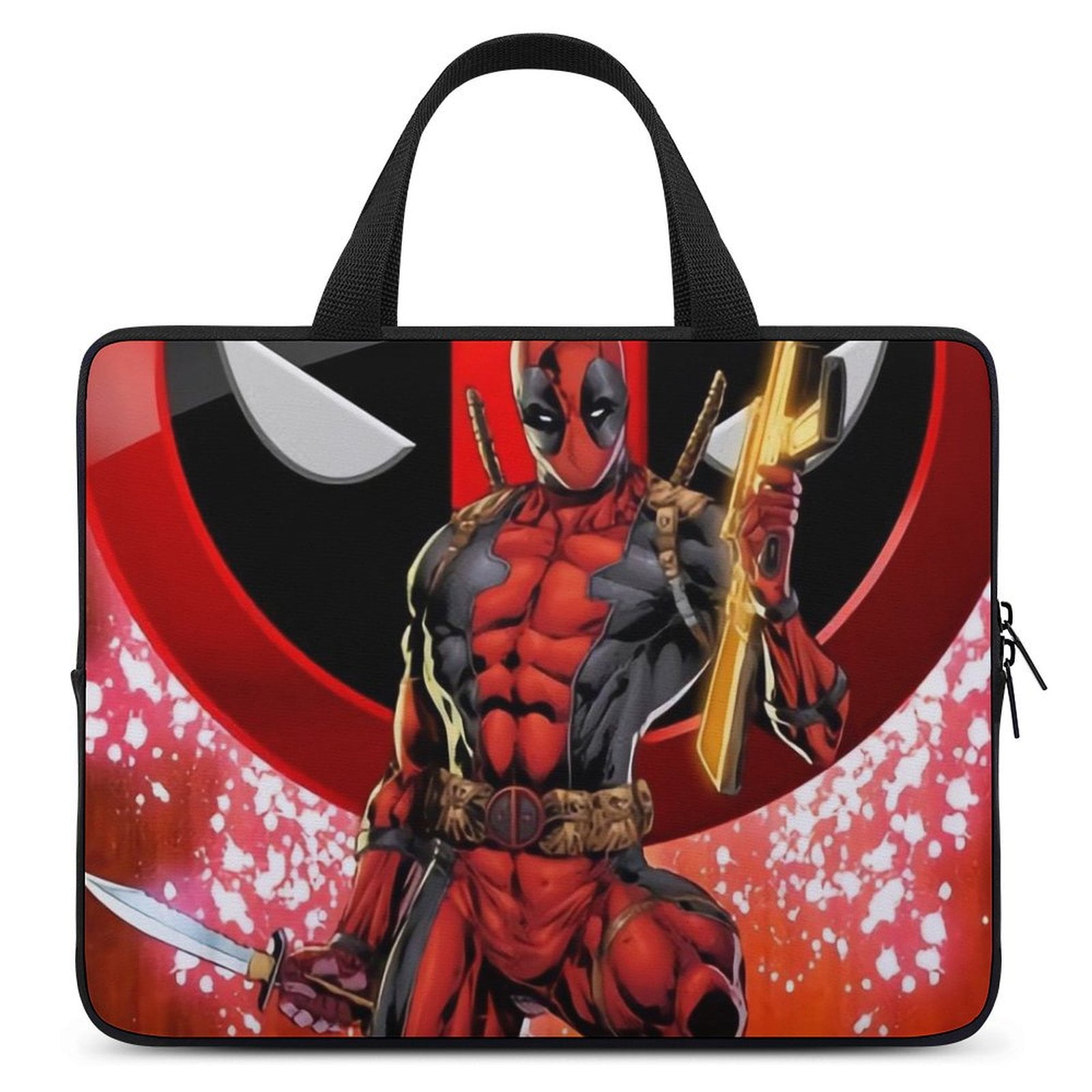 Deadpool 12 Inch Laptop Bag,Expandable Computer Bag Laptop Briefcase ...