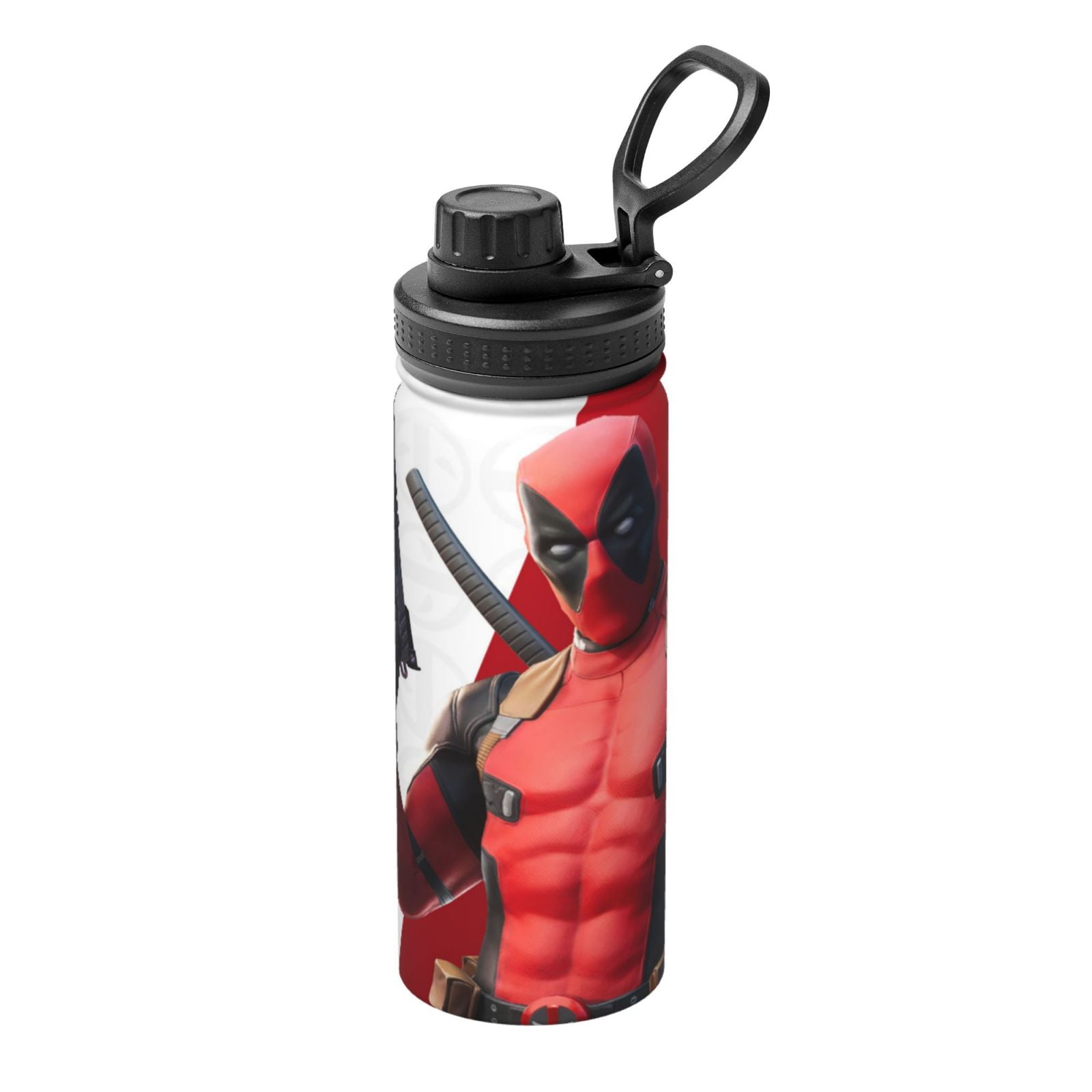 Deadpool 18oz Insulated Water Bottle With Handle, Stainless Steel Water ...