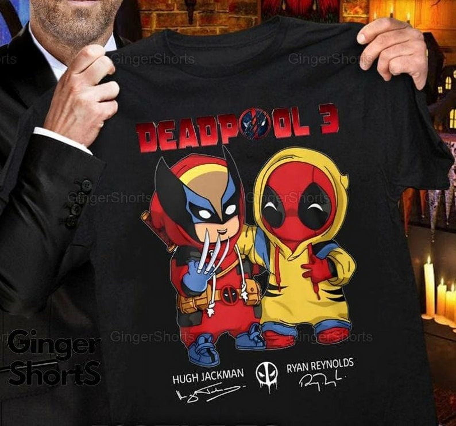 Deadpool 3 Shirt, Deadpool Wolverine Fan Shirt, Ryan Reynolds Signature ...