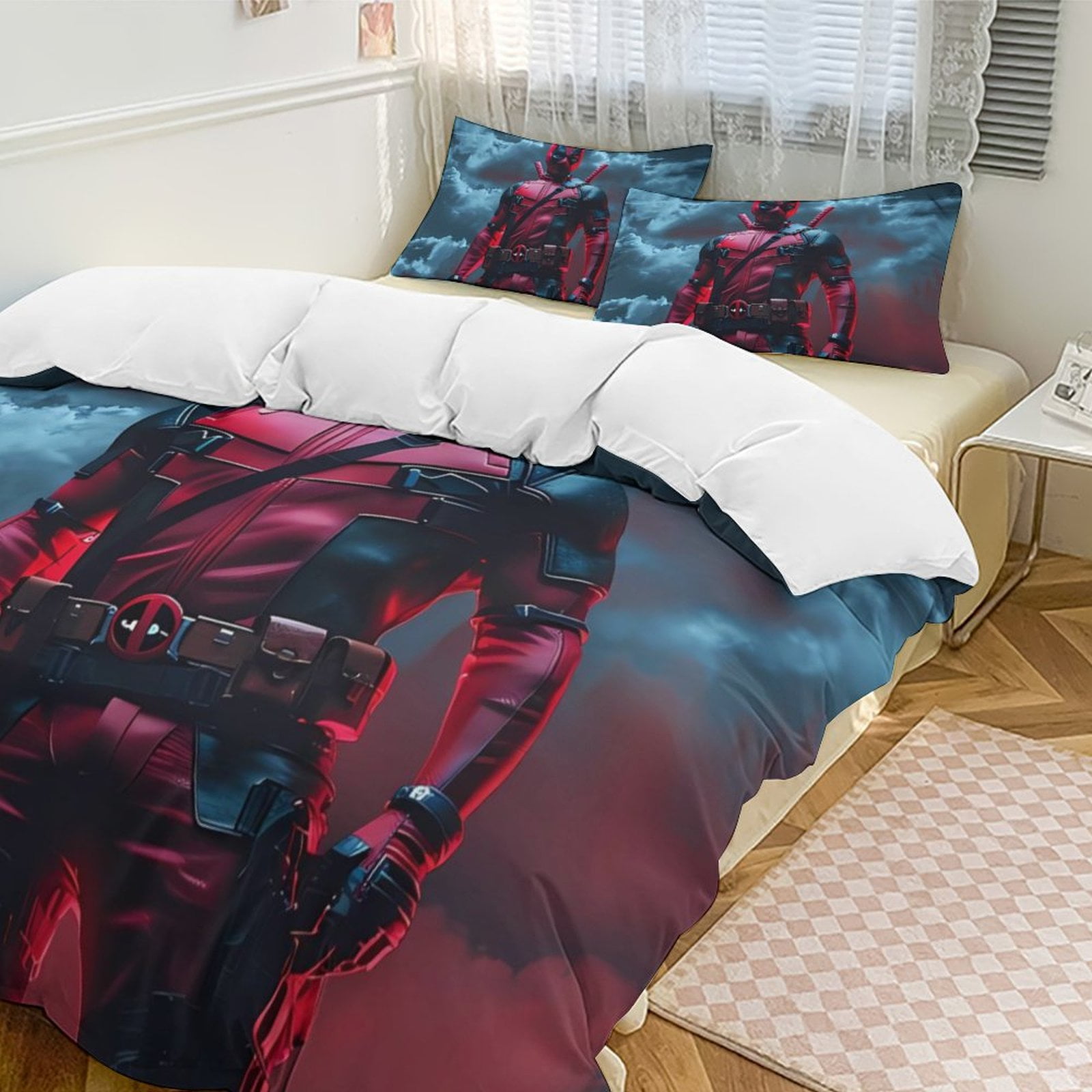 Deadpool 3 Three Piece Duvet Cover Set Duvet Cover 3 Piece Bedding Set ...