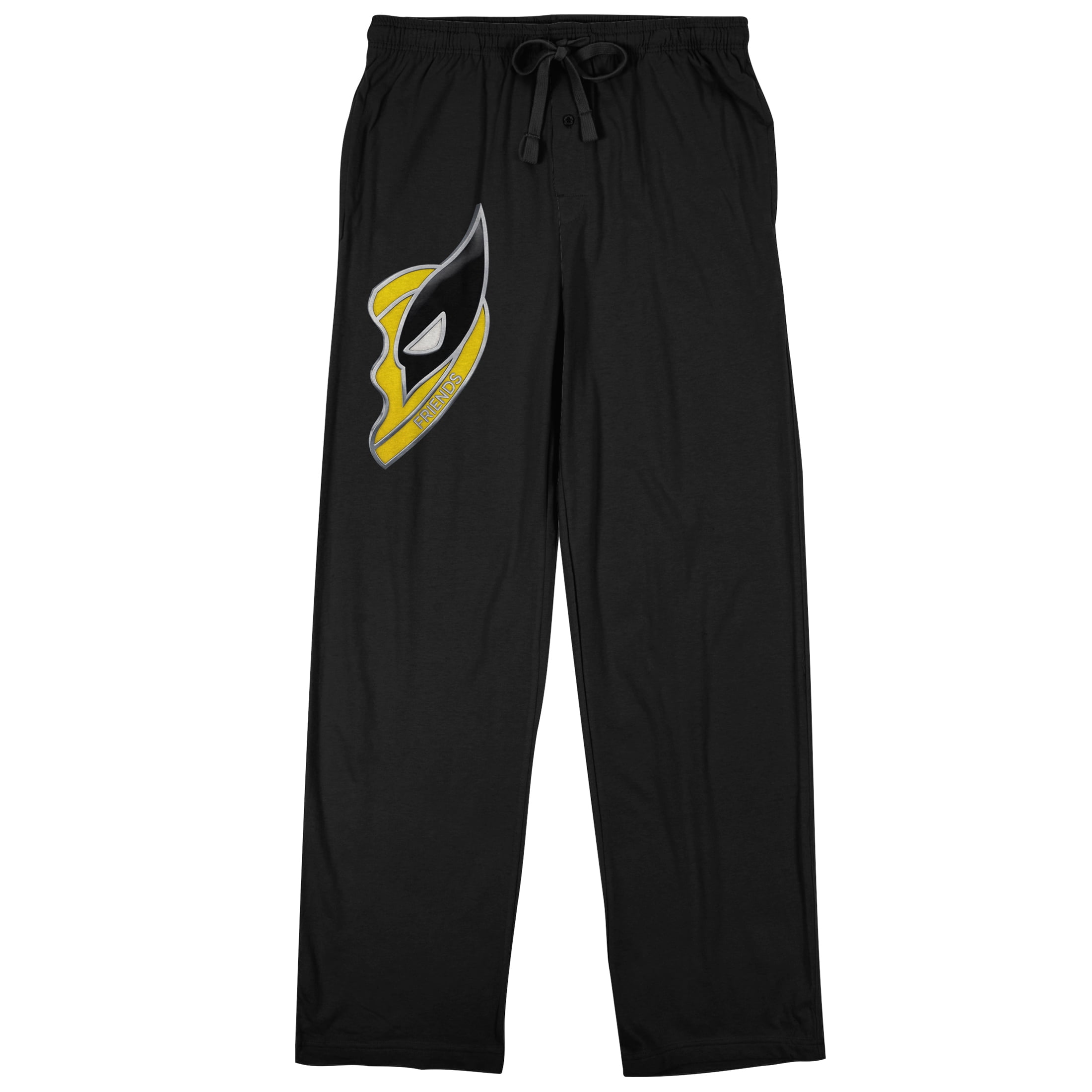 Deadpool 3 Wolverine Half of Friends Heart Men's Black Sleep Pajama ...