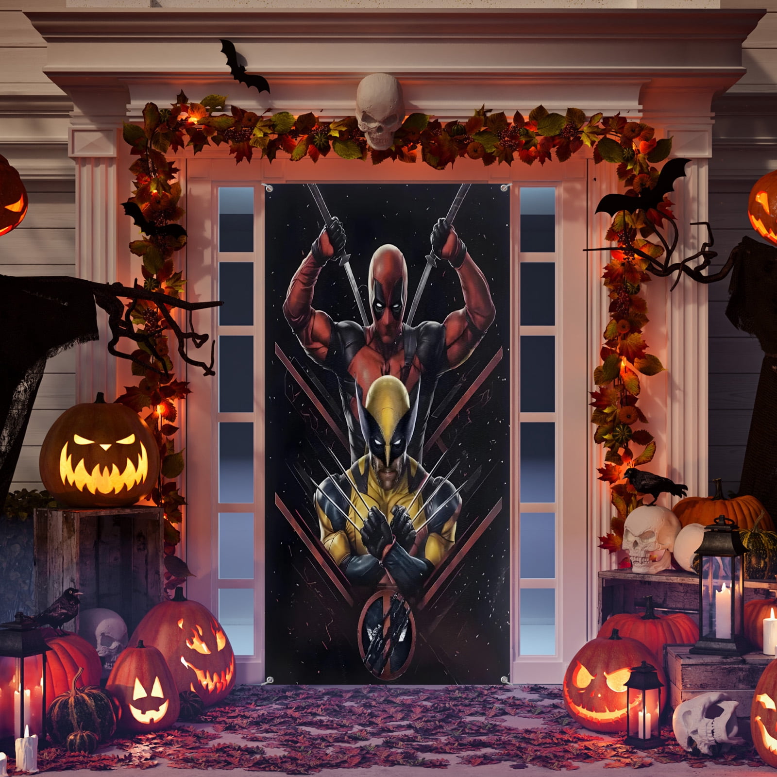 Deadpool 35.4*72.8IN/90*185CM Door frame decoration banner - Walmart.com